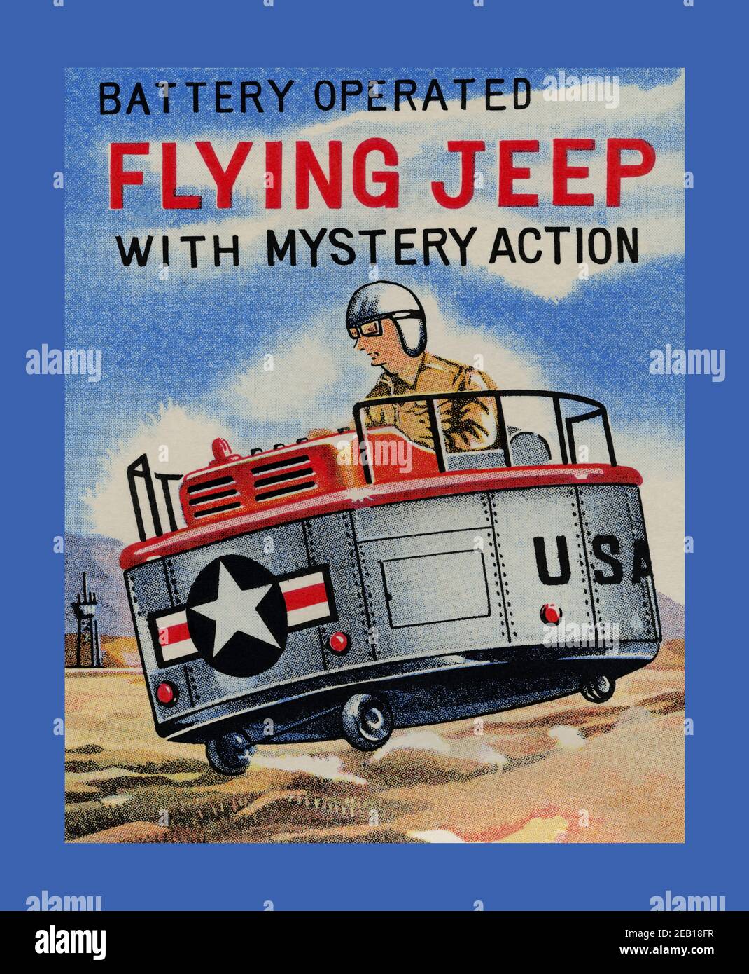 Battery Operated Flying Jeep with Mystery Action 1950 Stock Photo - Alamy