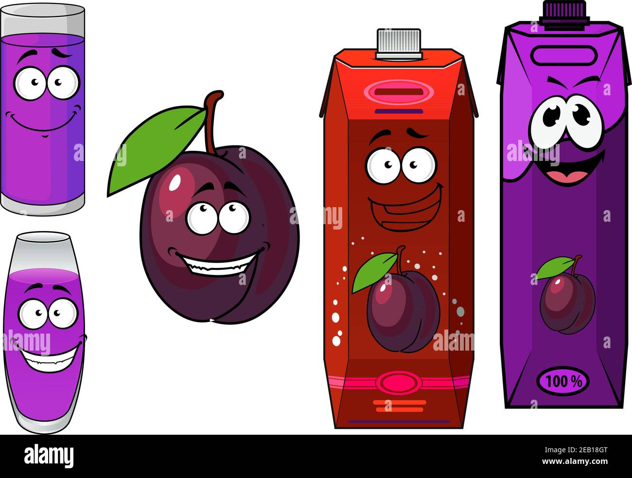 Vitamin and juice containers Stock Vector Images - Alamy