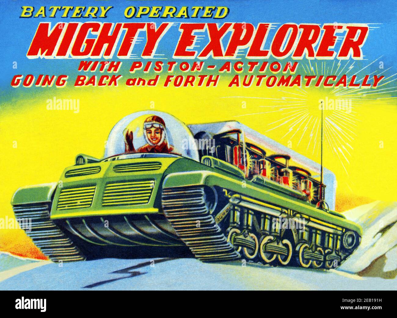 Mighty Explorer with Piston Action 1950 Stock Photo - Alamy
