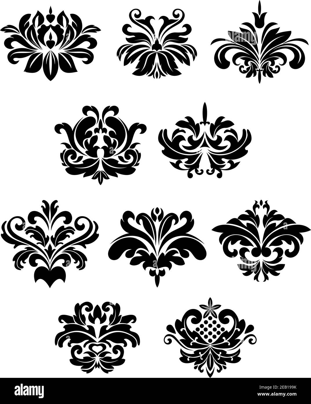 Filigree embellishment Black and White Stock Photos & Images - Alamy