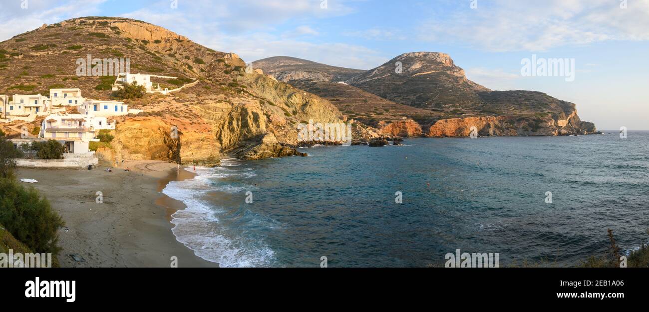 Agali beach, one of the most beautiful beaches of Folegandros island ...