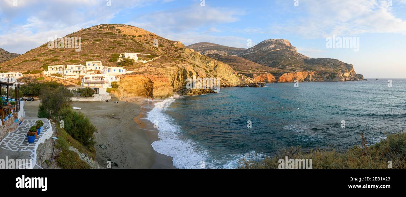 Agali beach, one of the most beautiful beaches of Folegandros island ...
