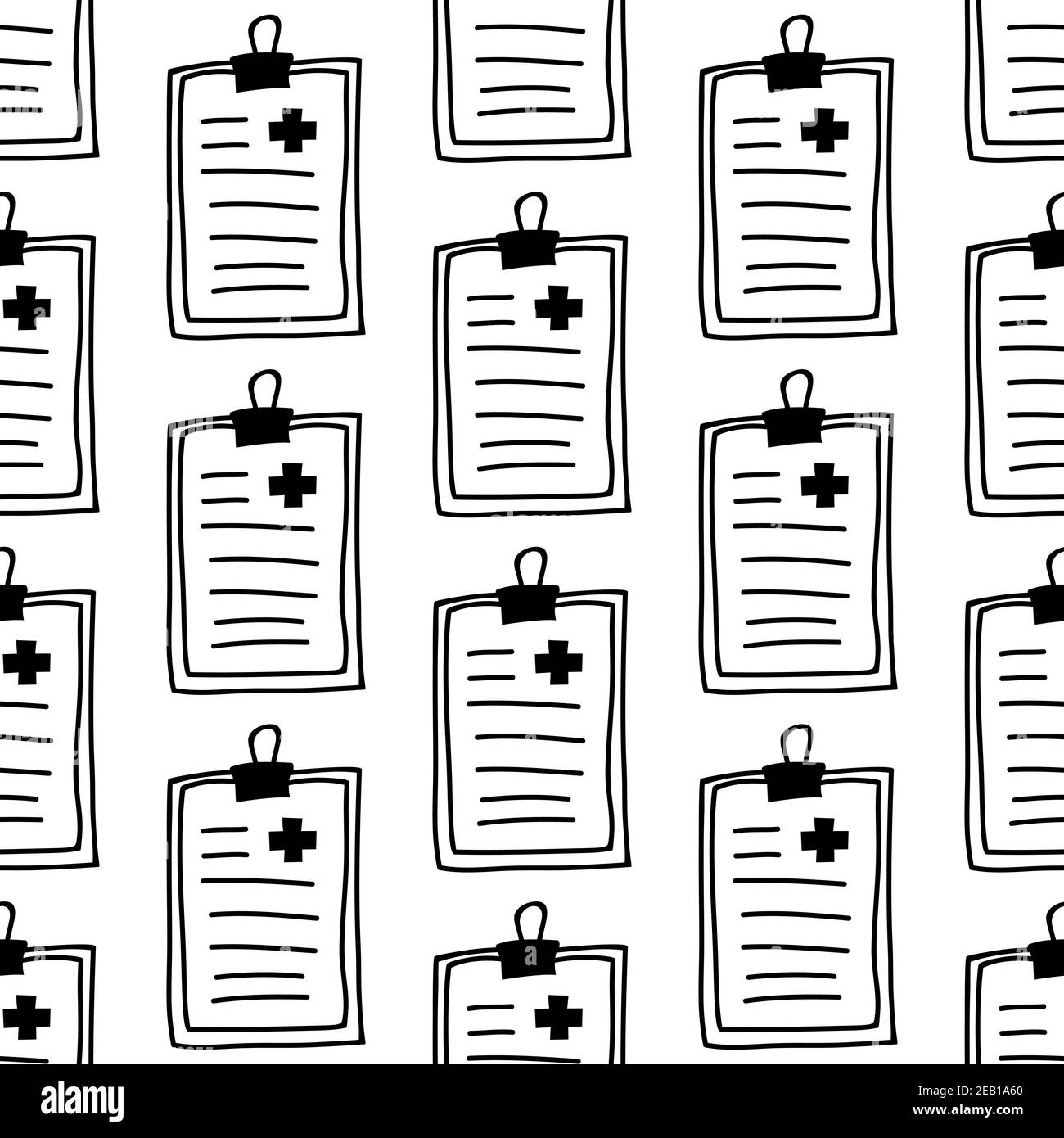 Seamless pattern made from hand drawn medical report illustration ...