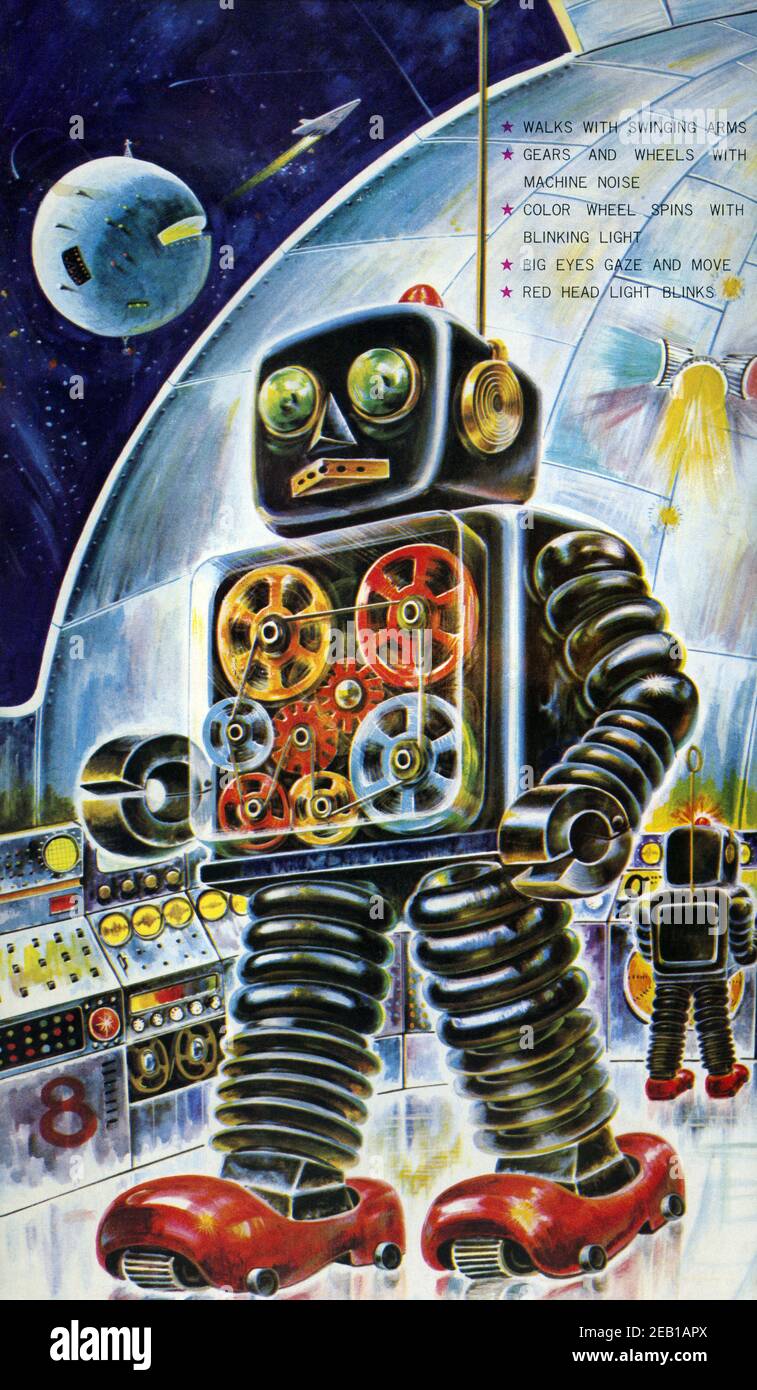 Gear Robot 1950 Stock Photo - Alamy