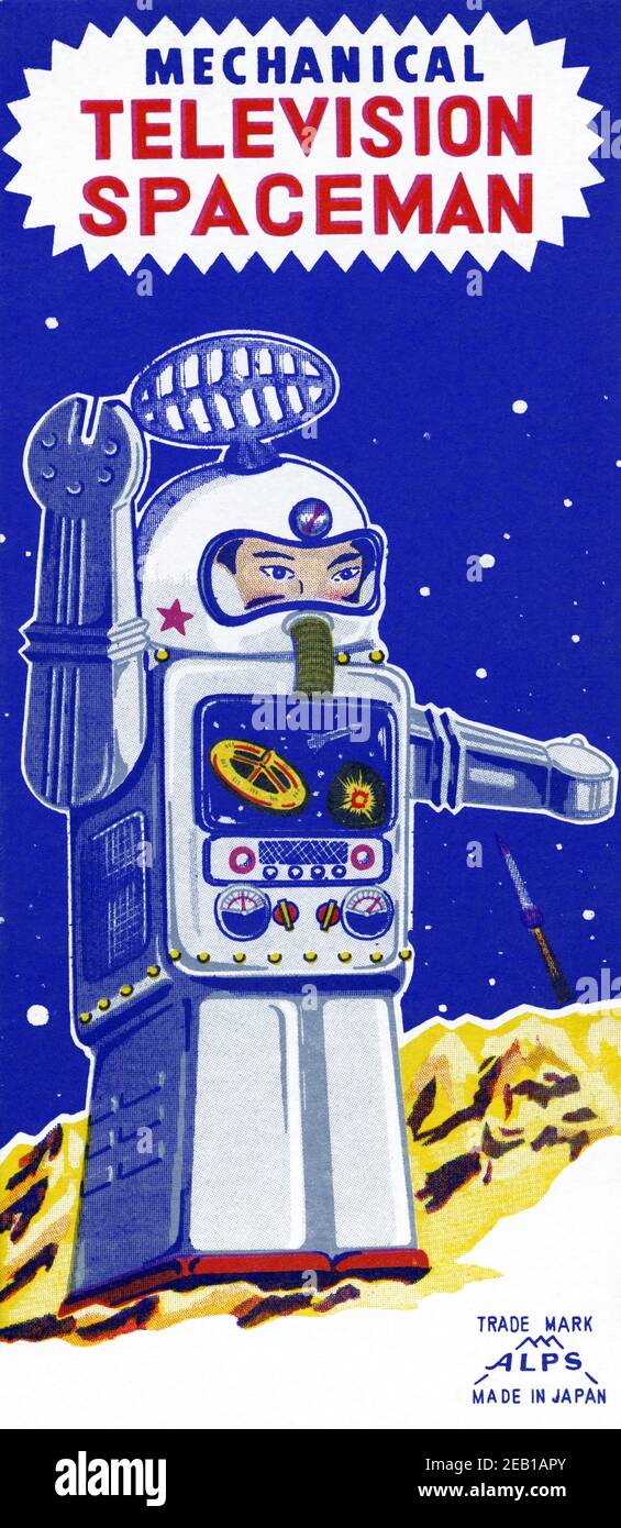 Mechanical Television Spaceman 1950 Stock Photo - Alamy