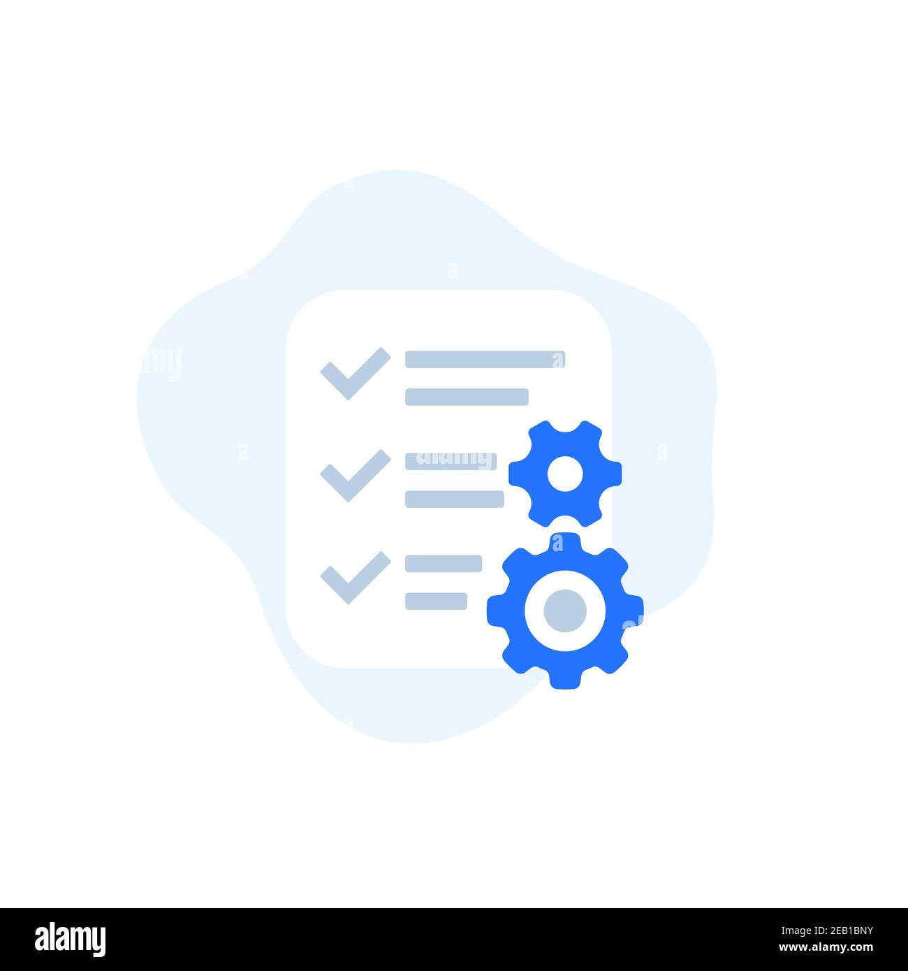 Procedures and operations icon, flat vector art Stock Vector Image ...