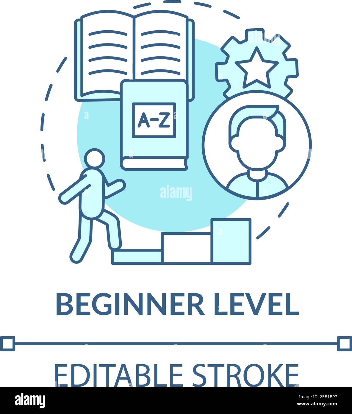 Beginner level concept icon Stock Vector Image & Art - Alamy