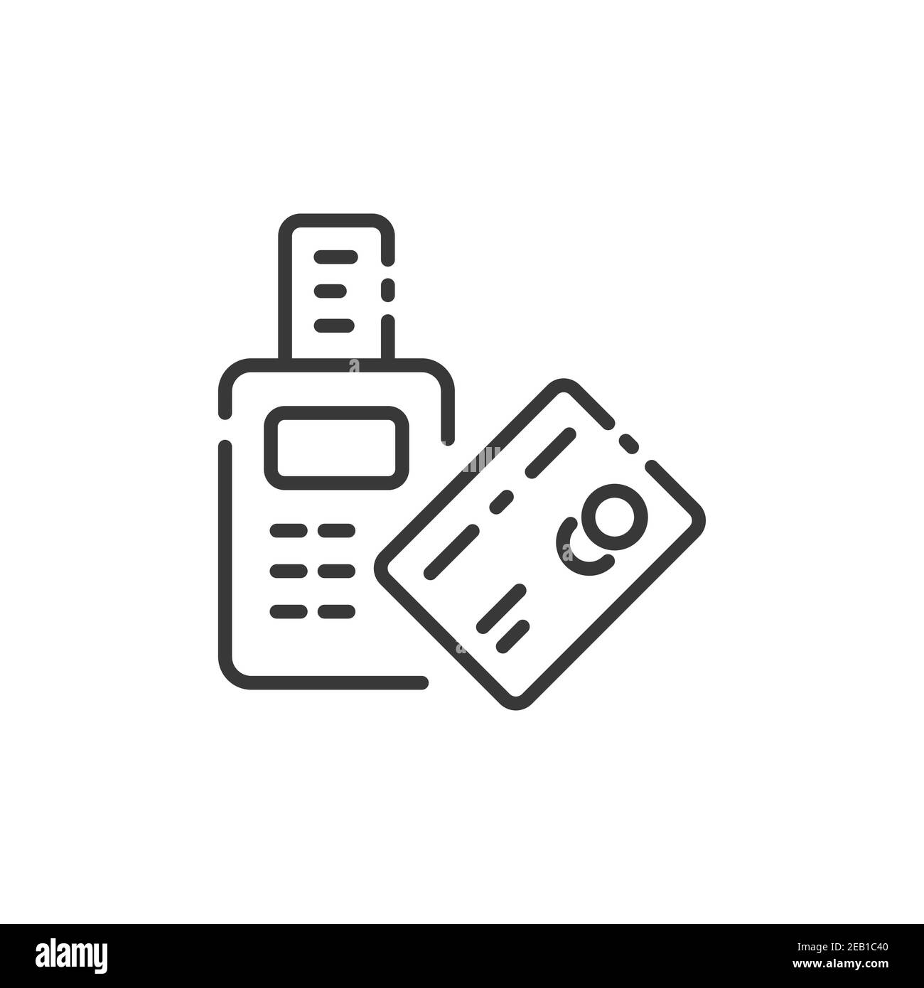 Credit Card Swip Silhouette