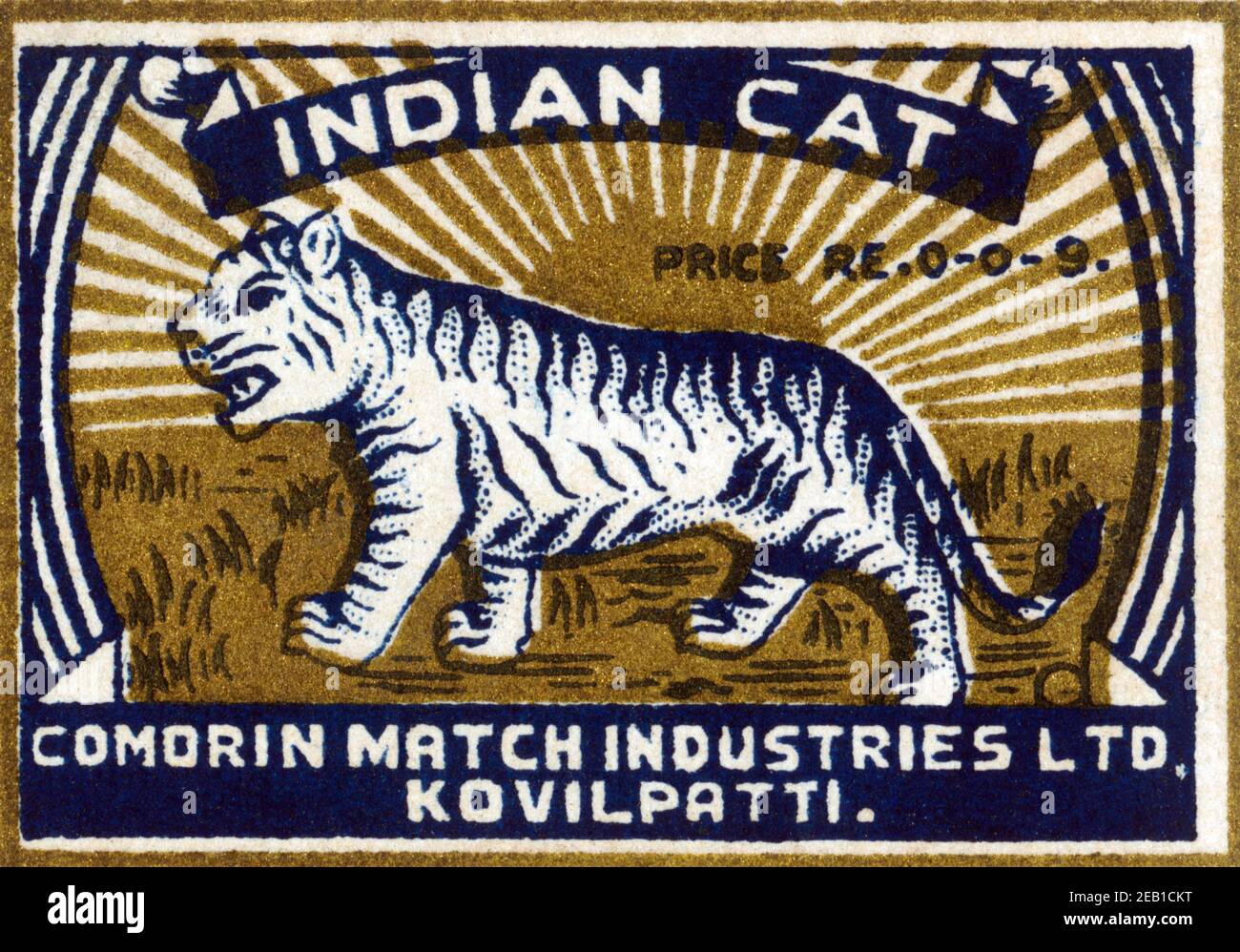 Vintage matchbox tiger hi-res stock photography and images - Alamy