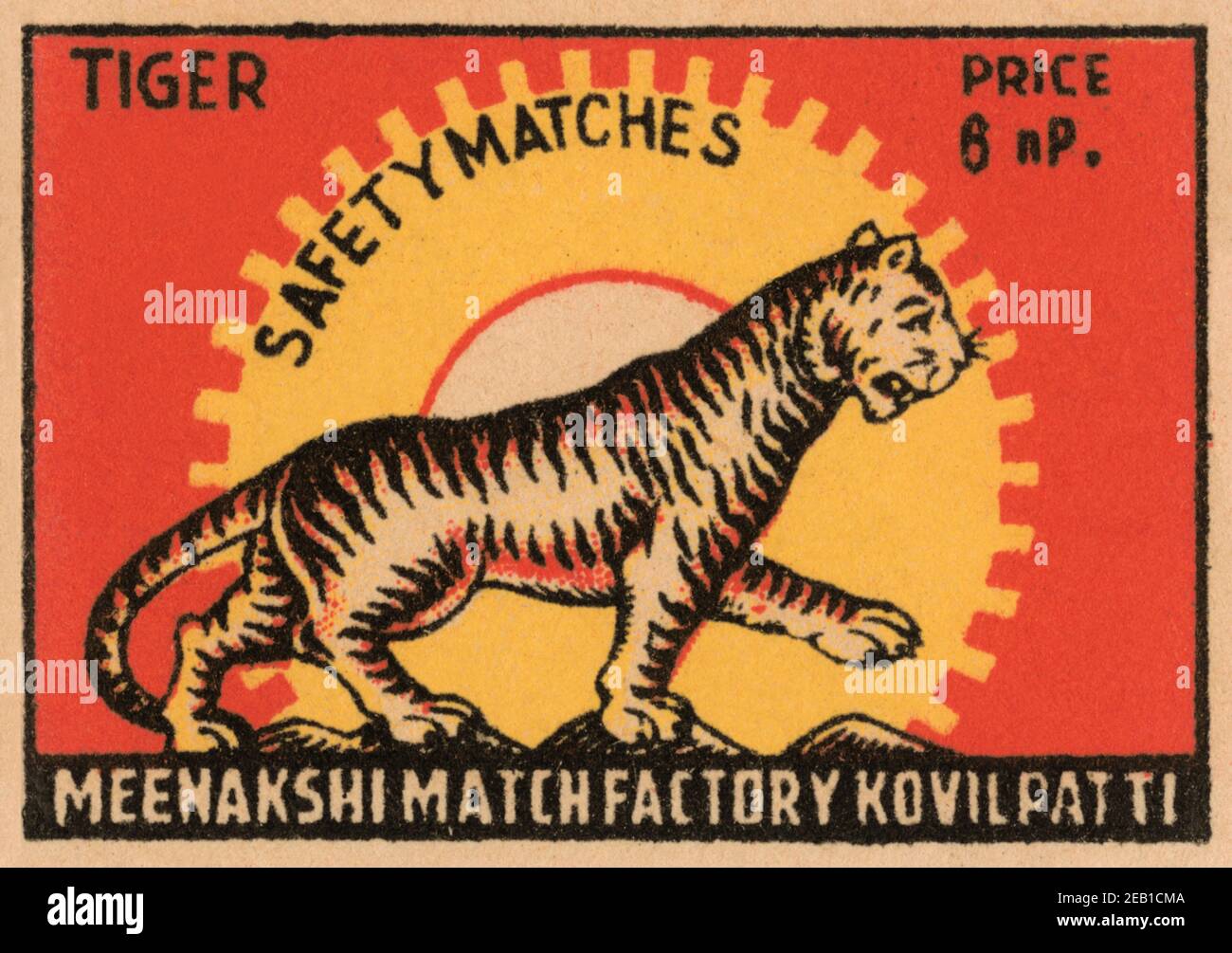 Tiger Safety Matches Stock Photo - Alamy