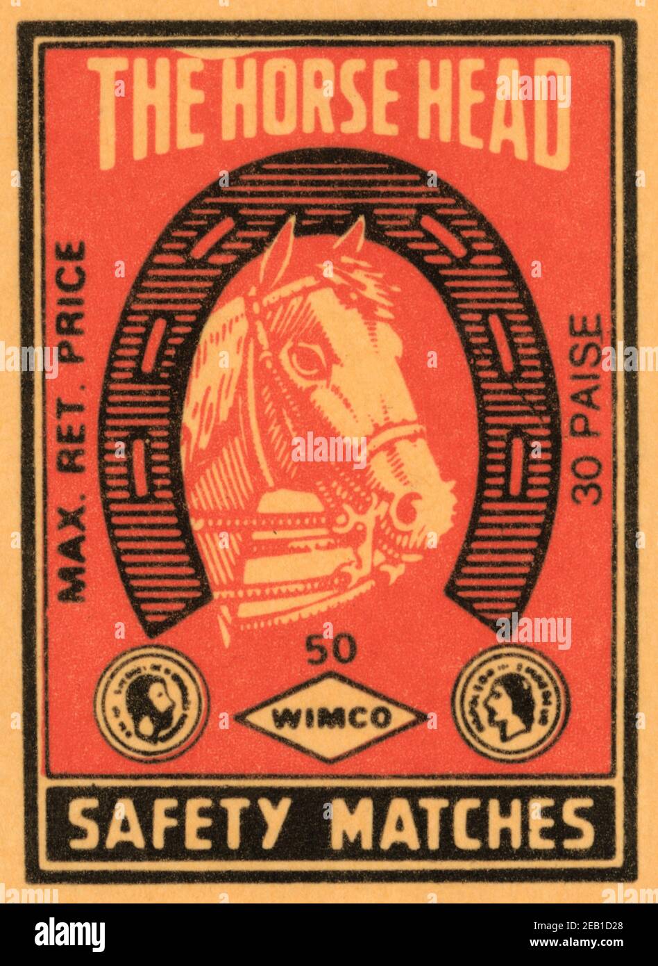 Horse Head Safety Matches Stock Photo - Alamy