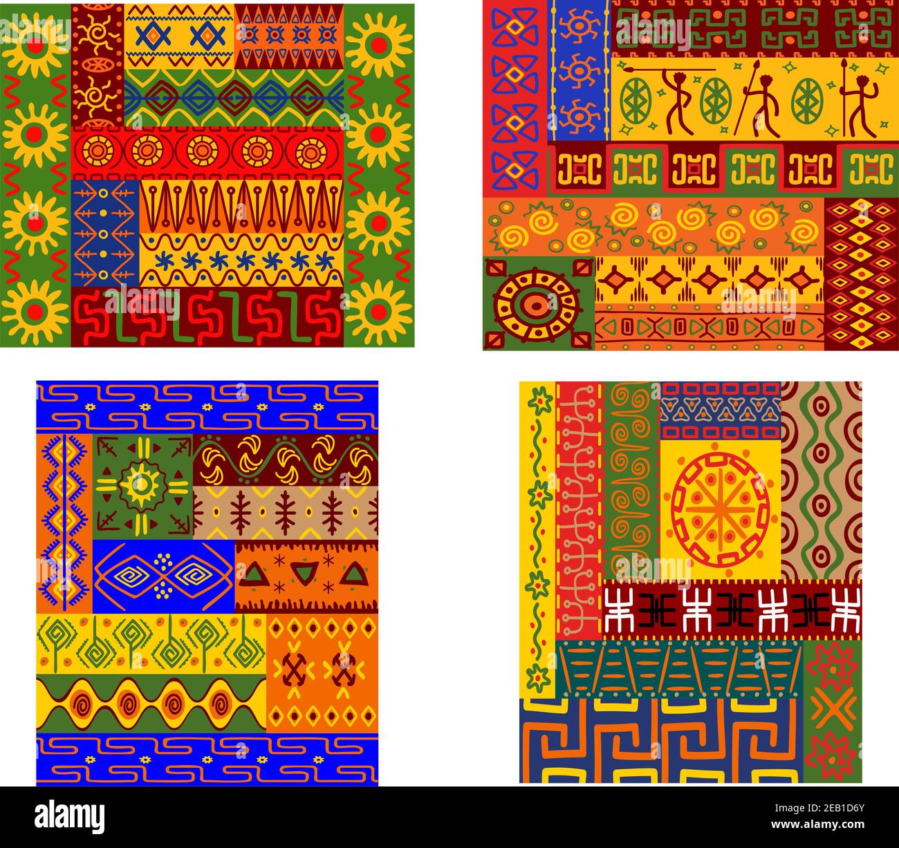 Colorful African ethnic patterns for wallpaper or ethnicity design ...