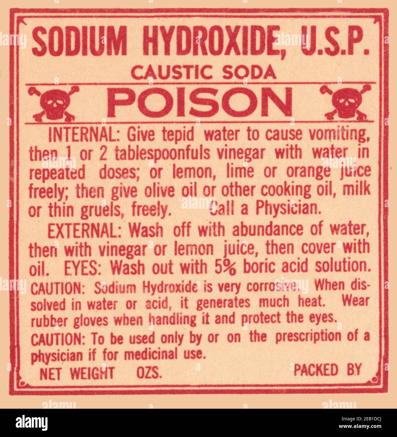 Sodium hydroxide label hi-res stock photography and images - Alamy