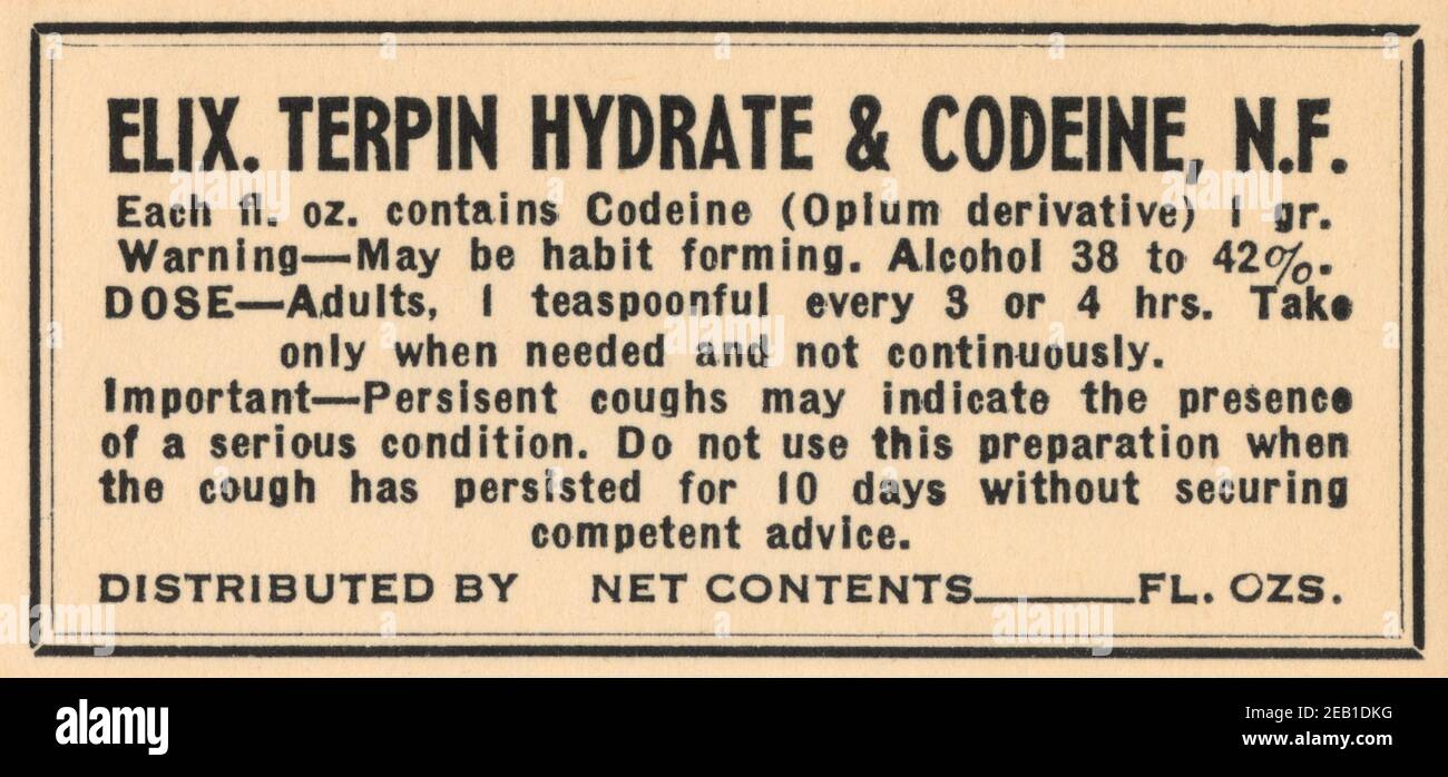 Terpin hydrate hi-res stock photography and images - Alamy