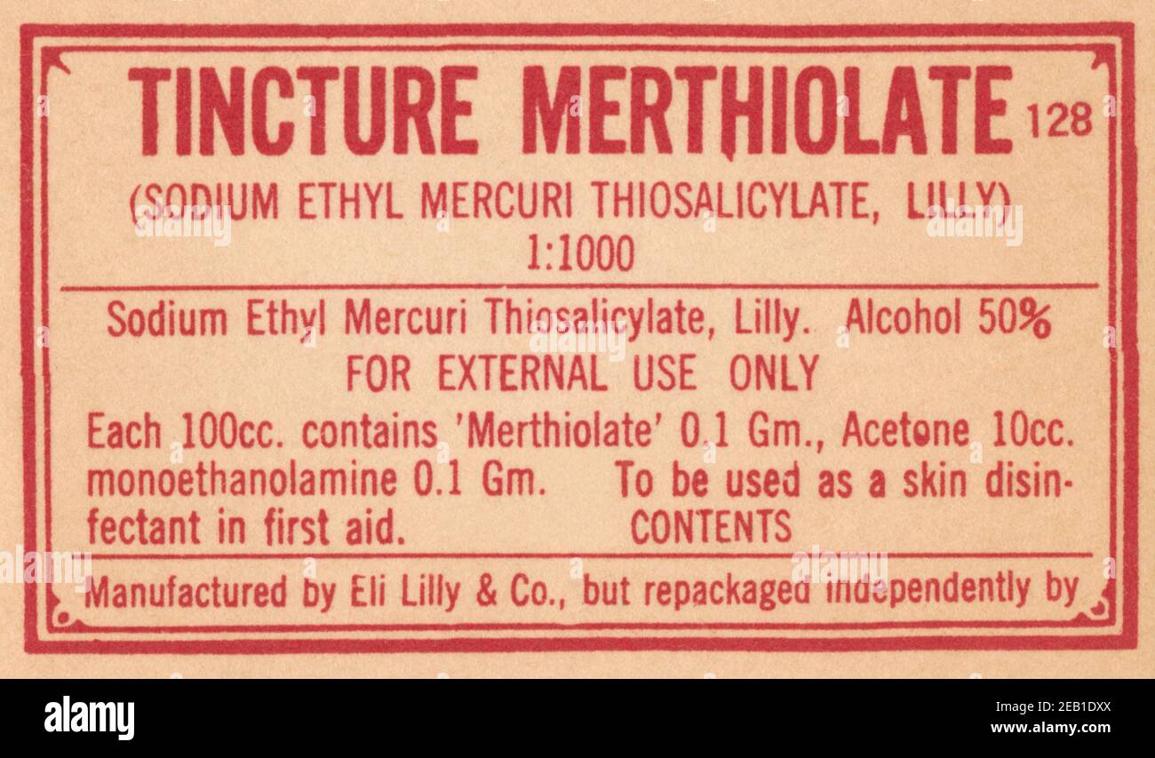 Merthiolate hi-res stock photography and images - Alamy