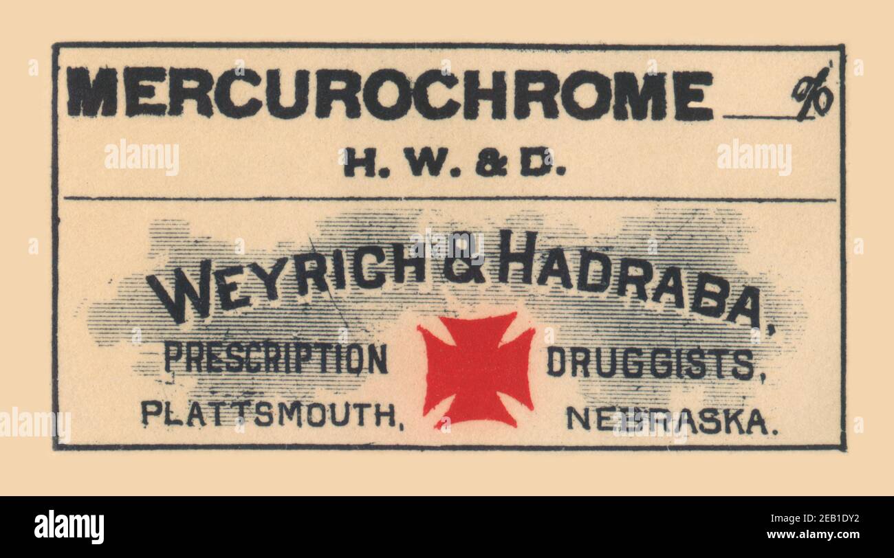 Mercurochrome hi-res stock photography and images - Alamy
