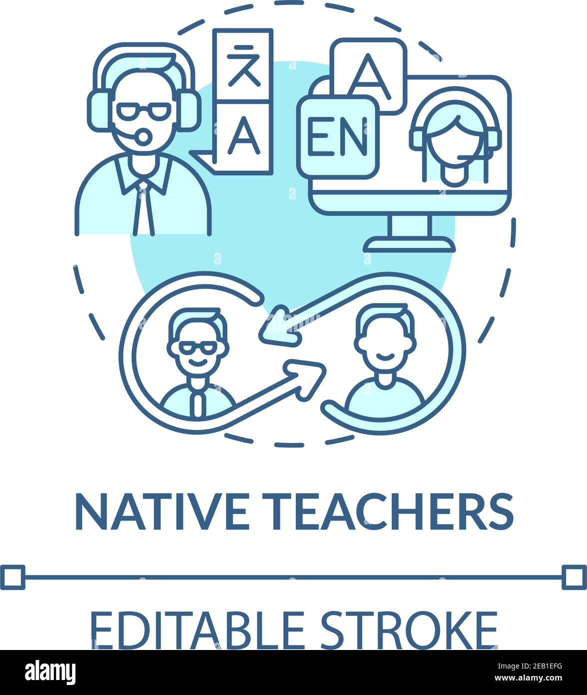 Native language teaching Stock Vector Images - Alamy