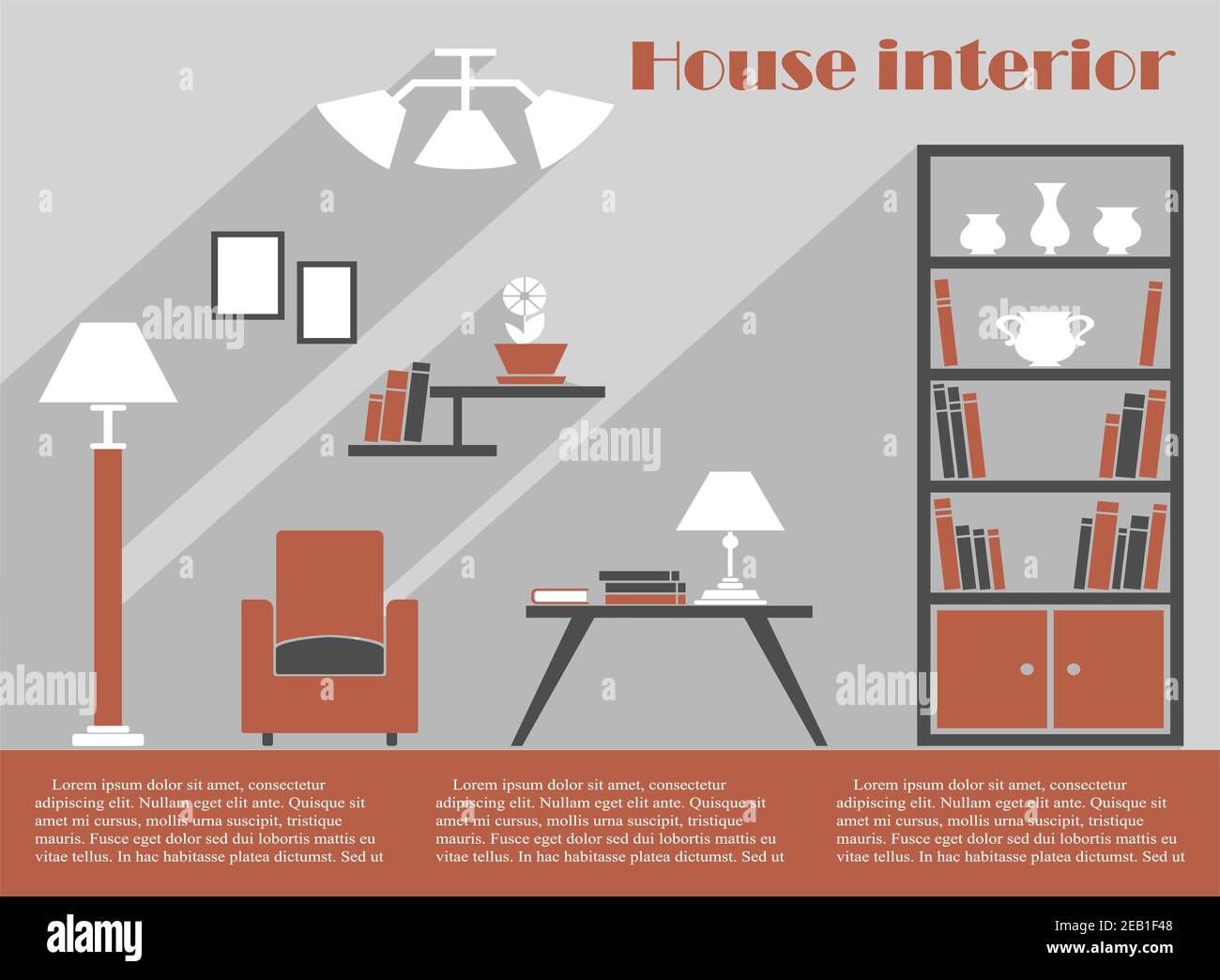 Grey wall lounge Stock Vector Images - Alamy