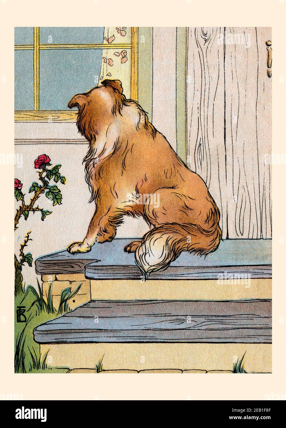 Old Prince Looked in the Window 1913 Stock Photo - Alamy