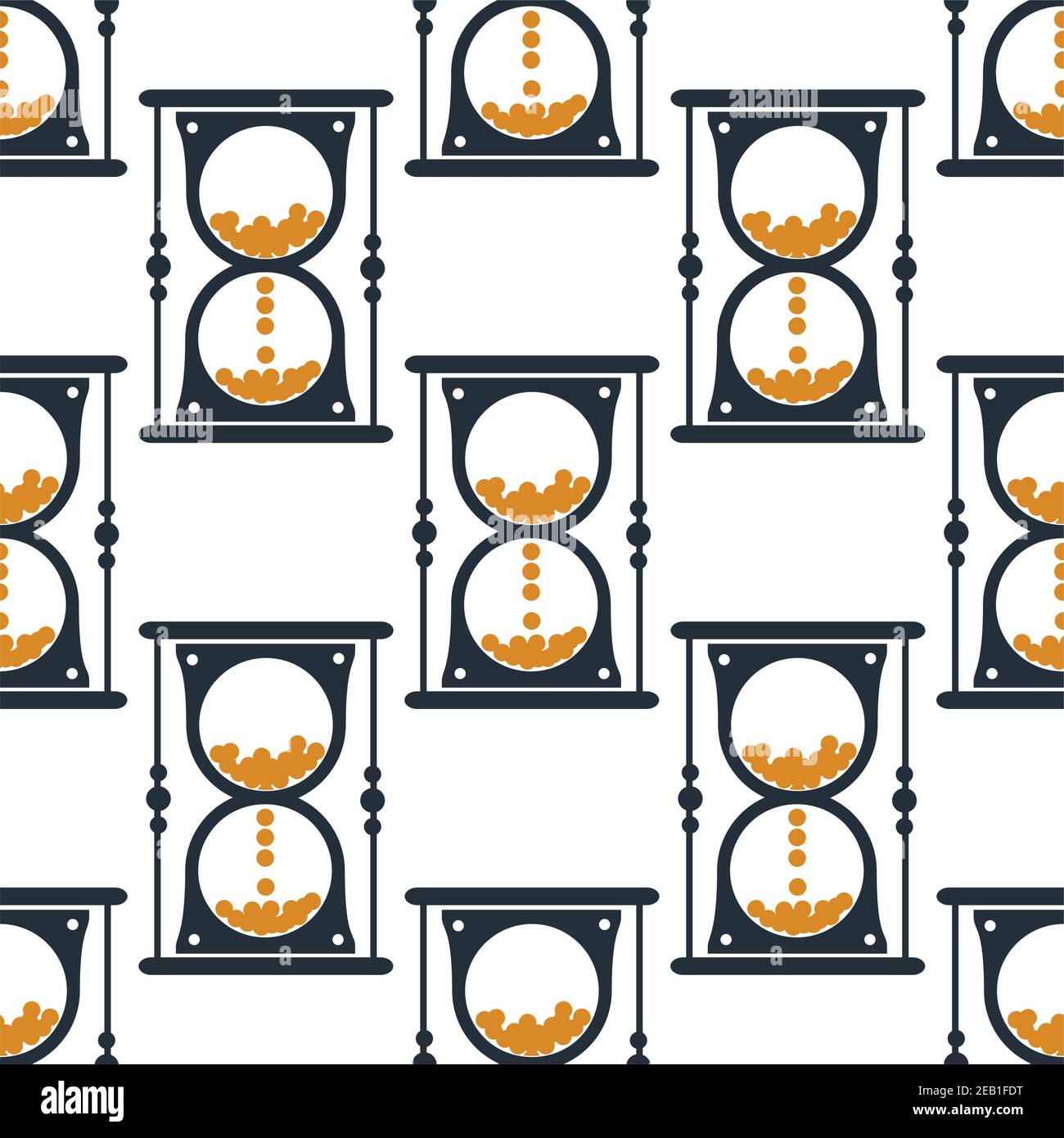 Hourglass or sandglass seamless pattern for wallpaper or background ...