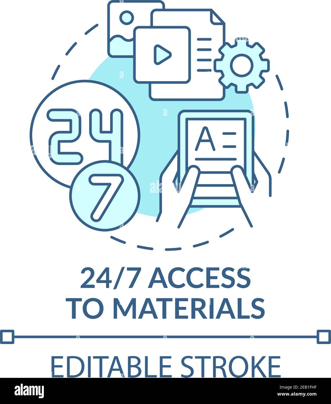 Digital Teaching Materials Stock Vector Images - Alamy
