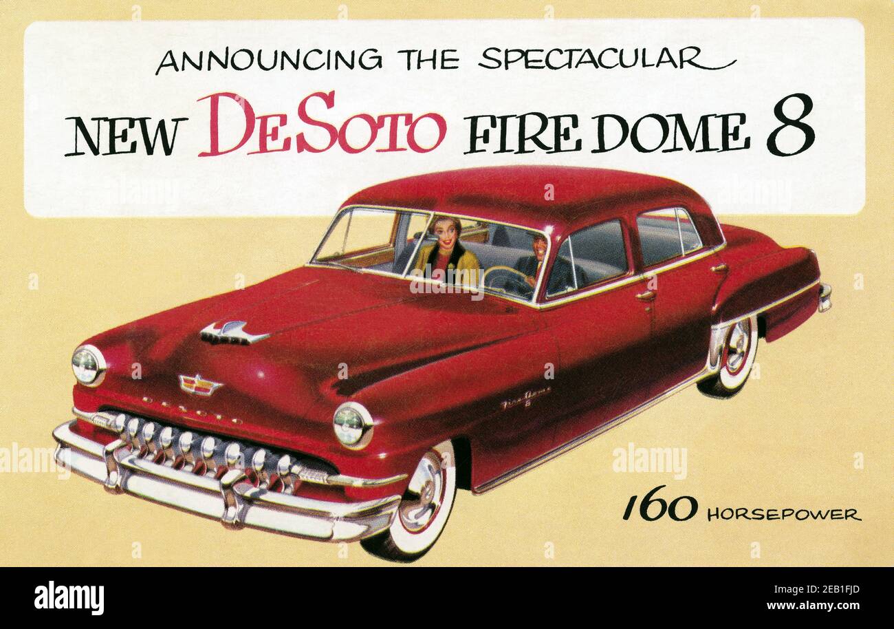 New DeSoto Firedome 8 1952 Stock Photo - Alamy