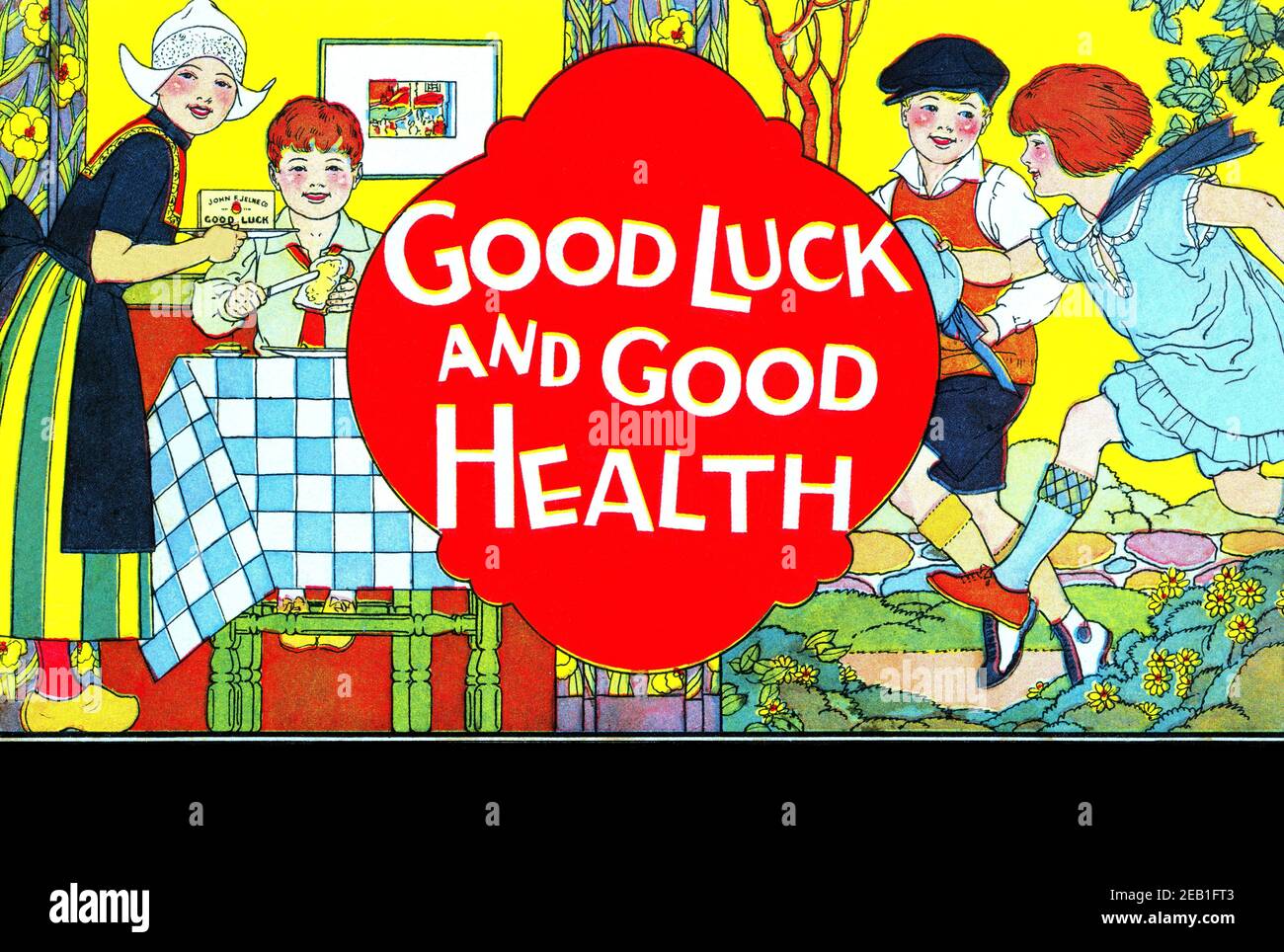 Good Luck and Good Health 1926 Stock Photo - Alamy