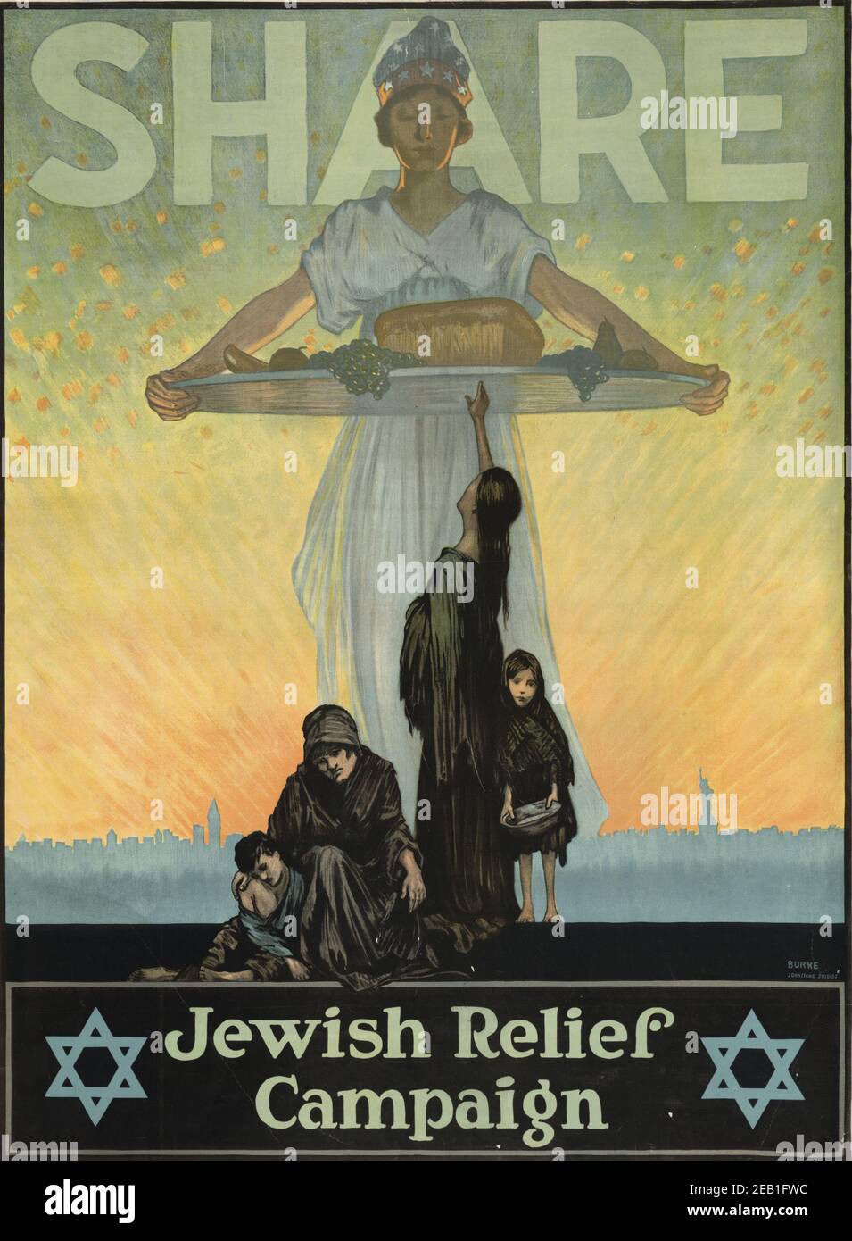 Share--Jewish Relief Campaign 1917 Stock Photo - Alamy