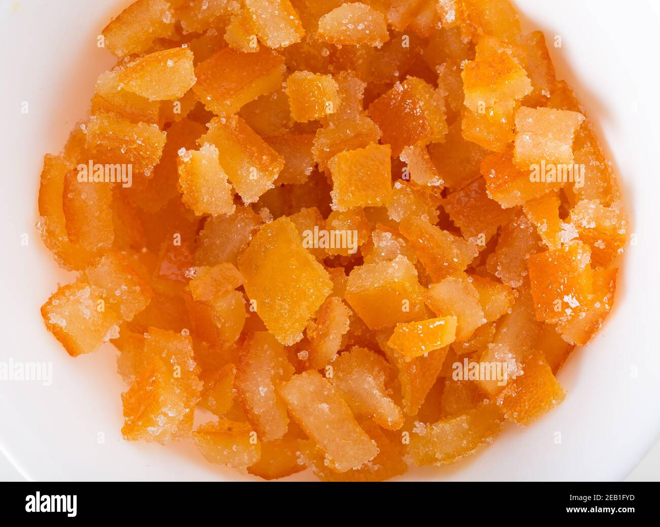Cutted candied zest. Photo can be used as a whole background Stock ...