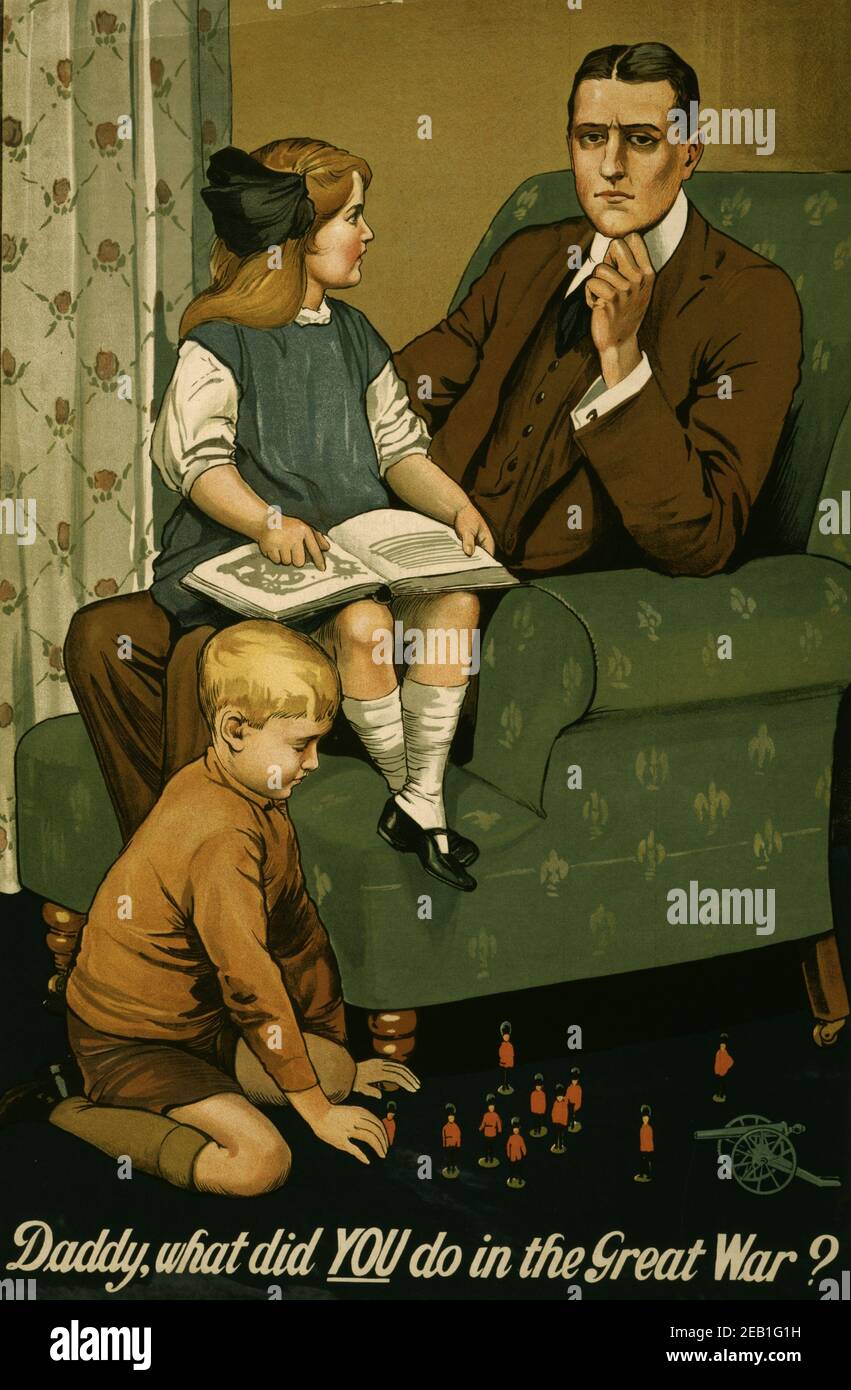 Daddy what did you do in the war hi-res stock photography and images ...