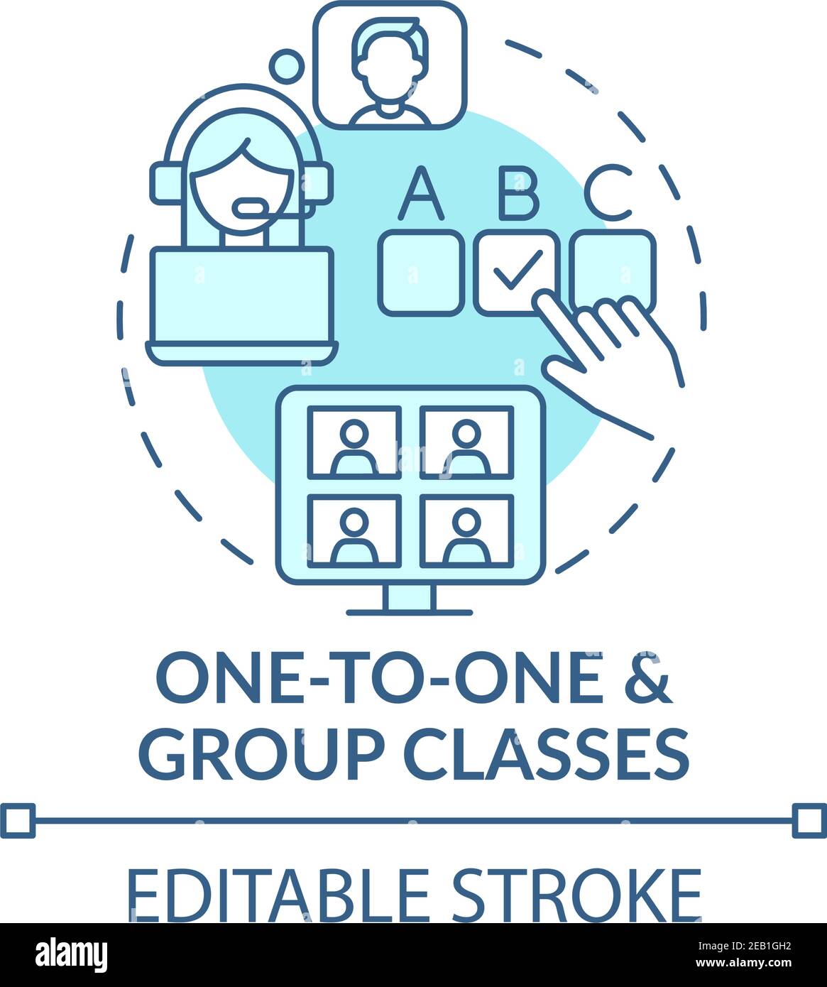 Group drawing lesson not children Stock Vector Images - Alamy