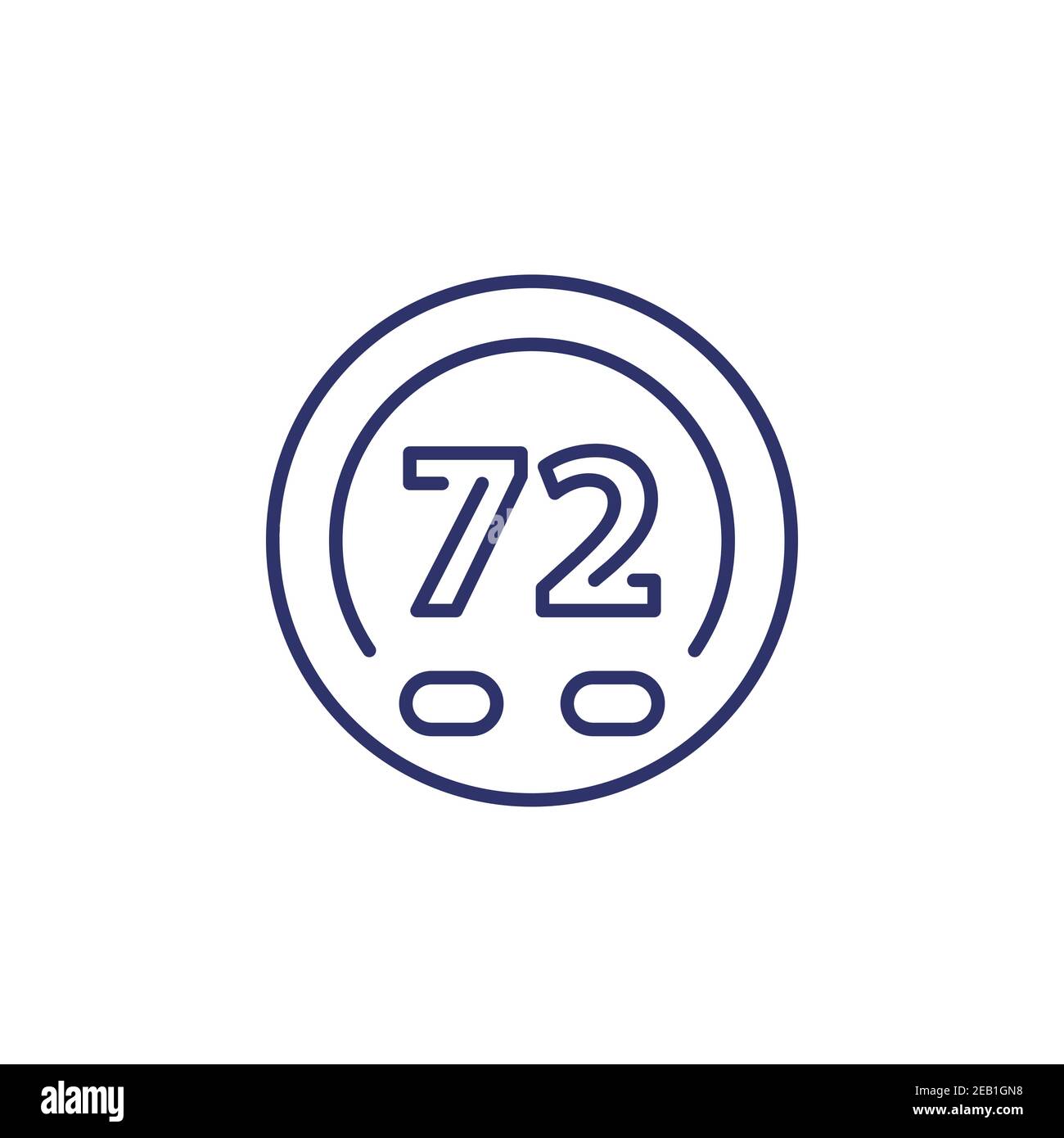 Smart home thermostat icon Cut Out Stock Images & Pictures - Alamy