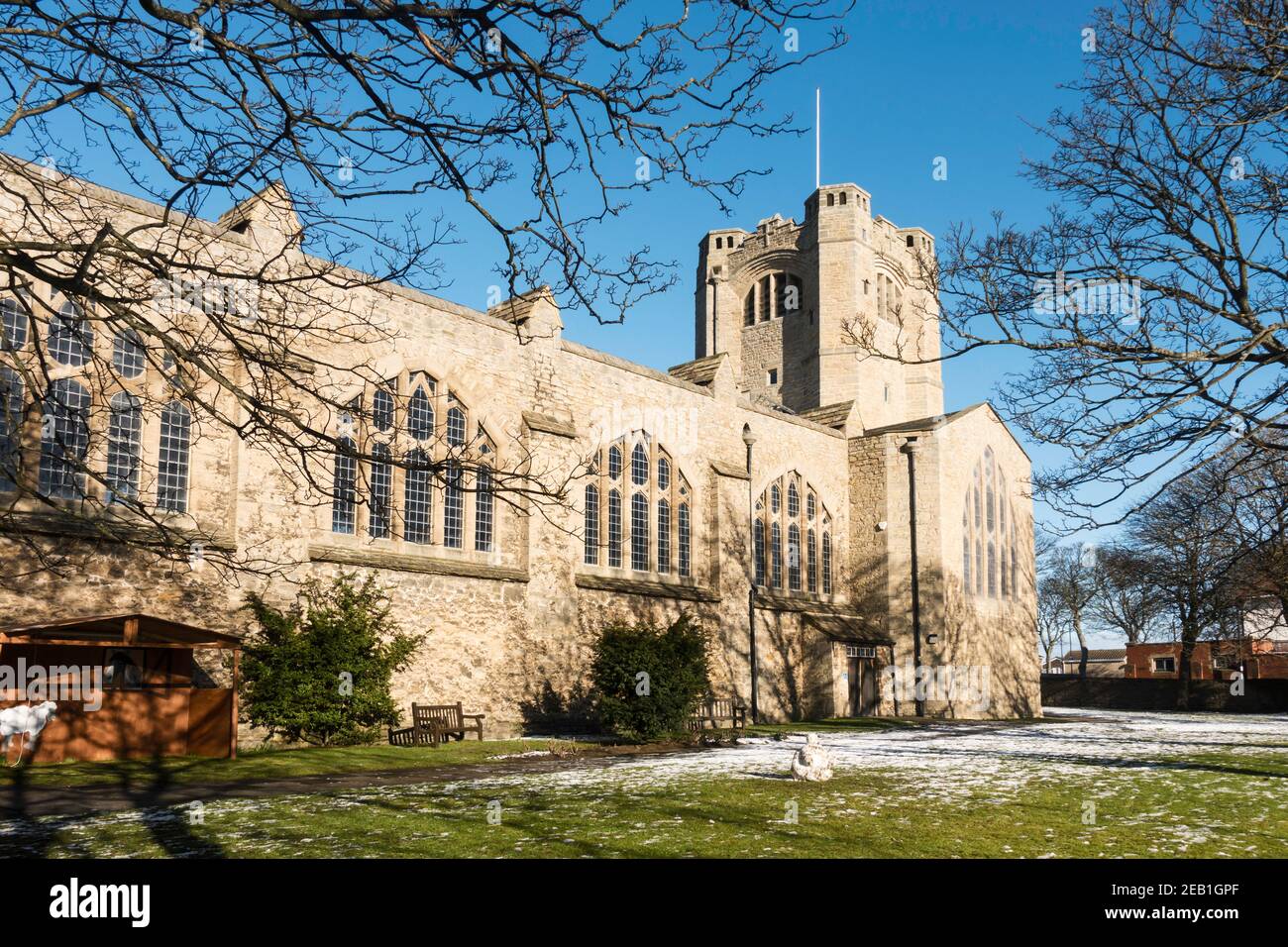 Arts and Crafts style St Andrew's church Roker, Sunderland, north east ...