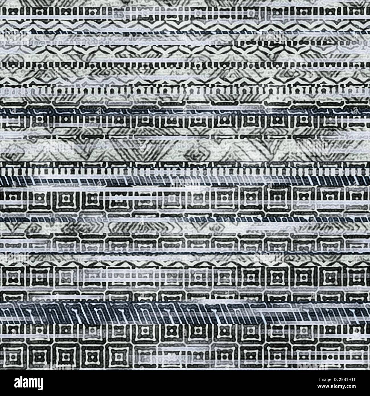 Seamless ethnic tribal pattern stripes rug design Stock Photo - Alamy