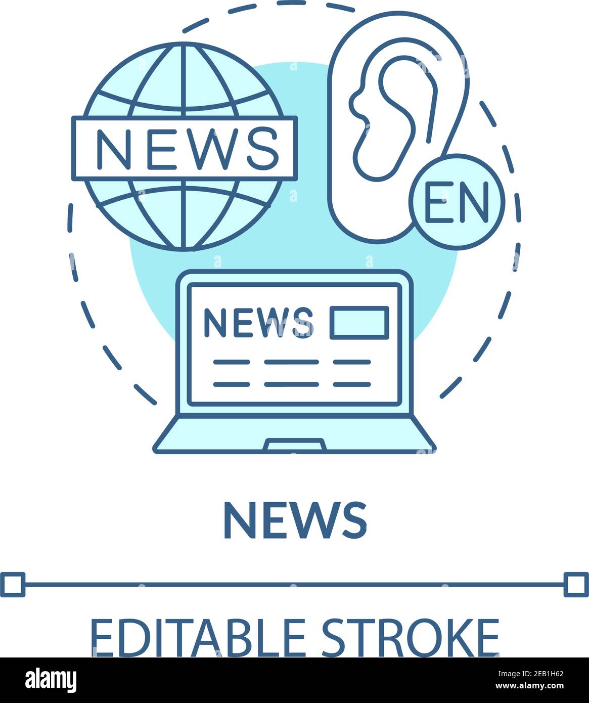 News concept icon Stock Vector Image & Art - Alamy
