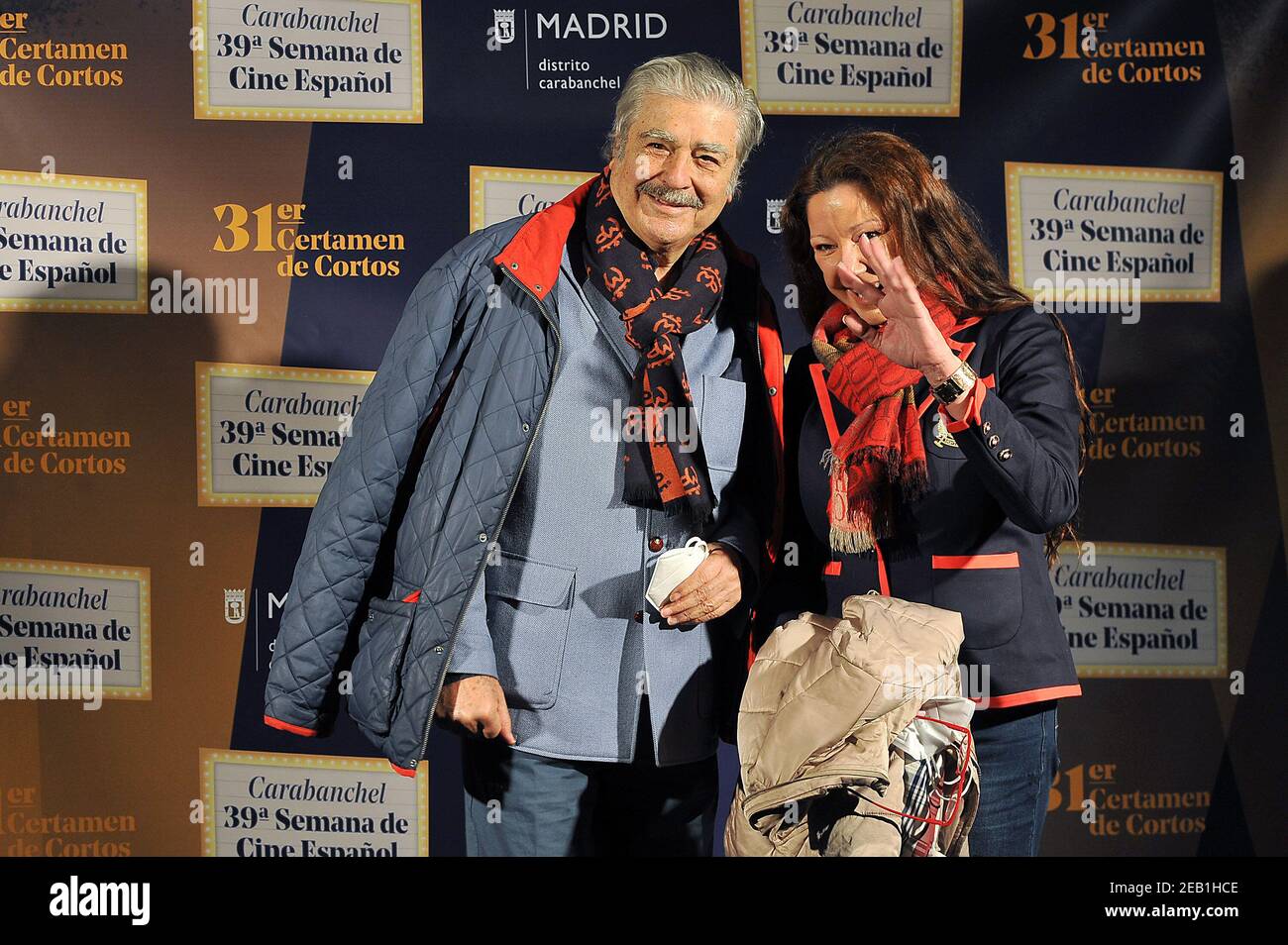 Maximo Valverde and Eva Santamaria attend the 39th Carabanchel Cinema ...