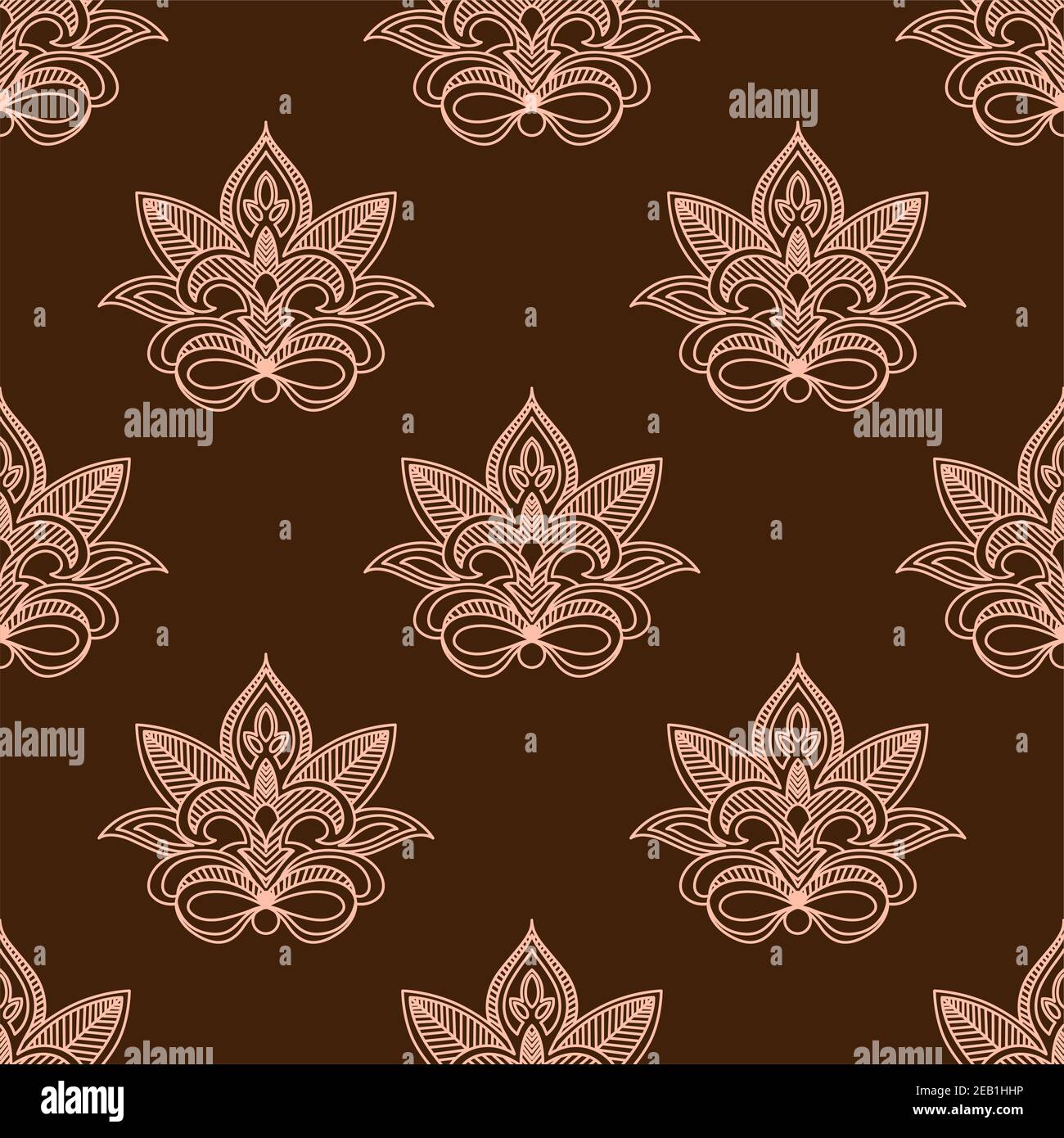 Light Brown Paisley Background