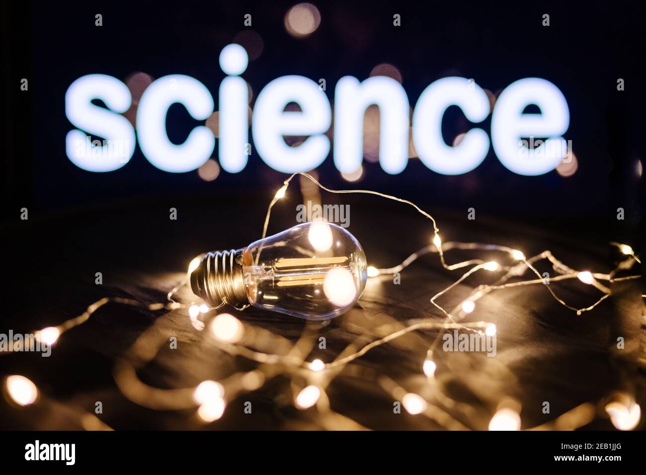 science bulb background Stock Photo - Alamy