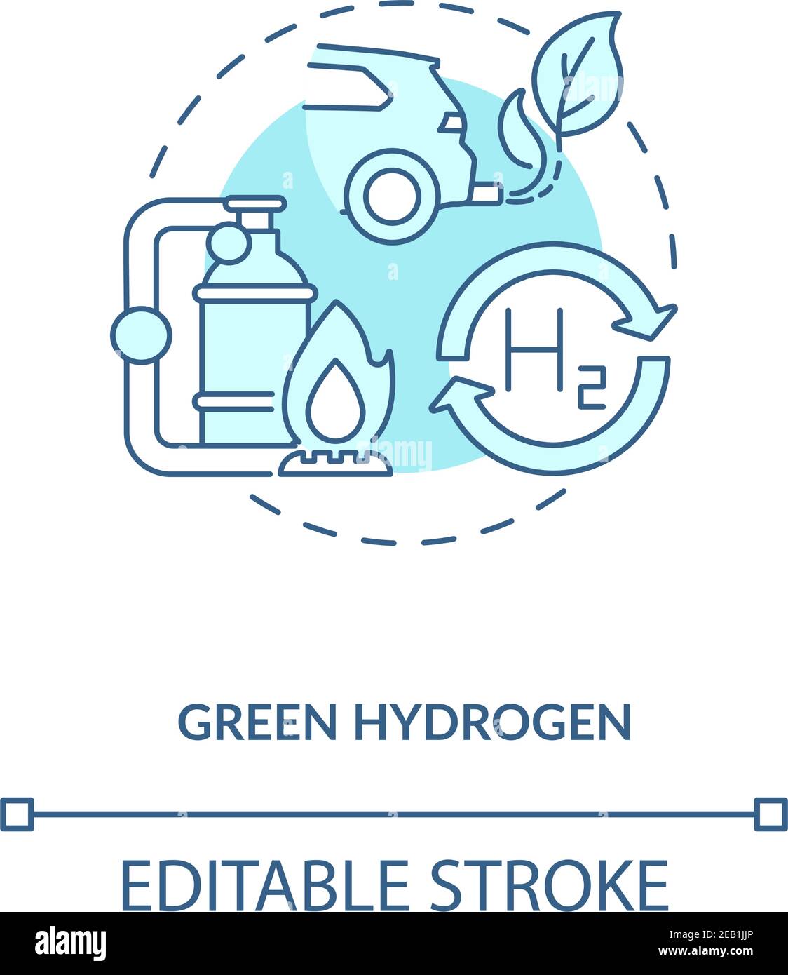 Green hydrogen concept icon Stock Vector Image & Art - Alamy
