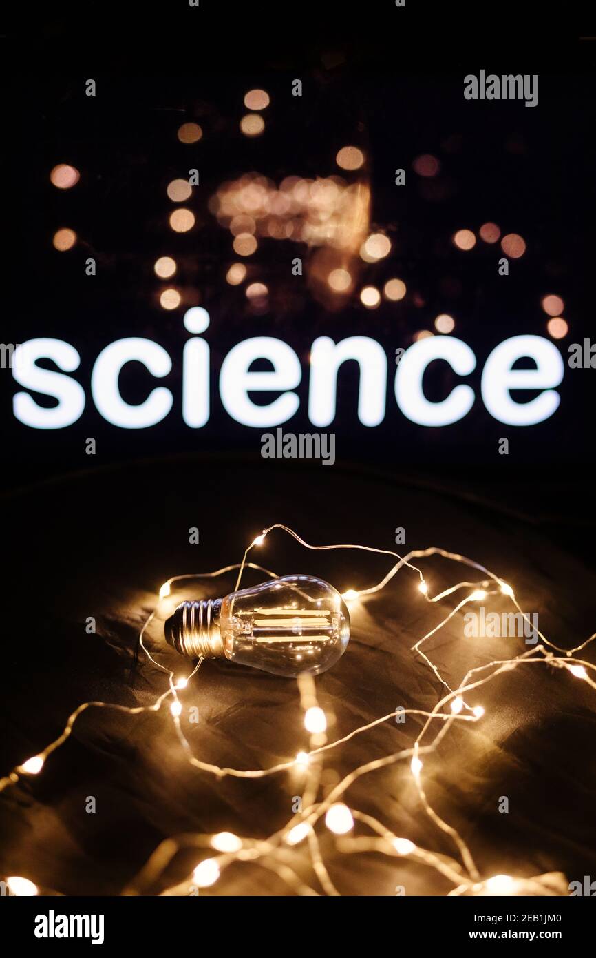 science bulb background Stock Photo - Alamy