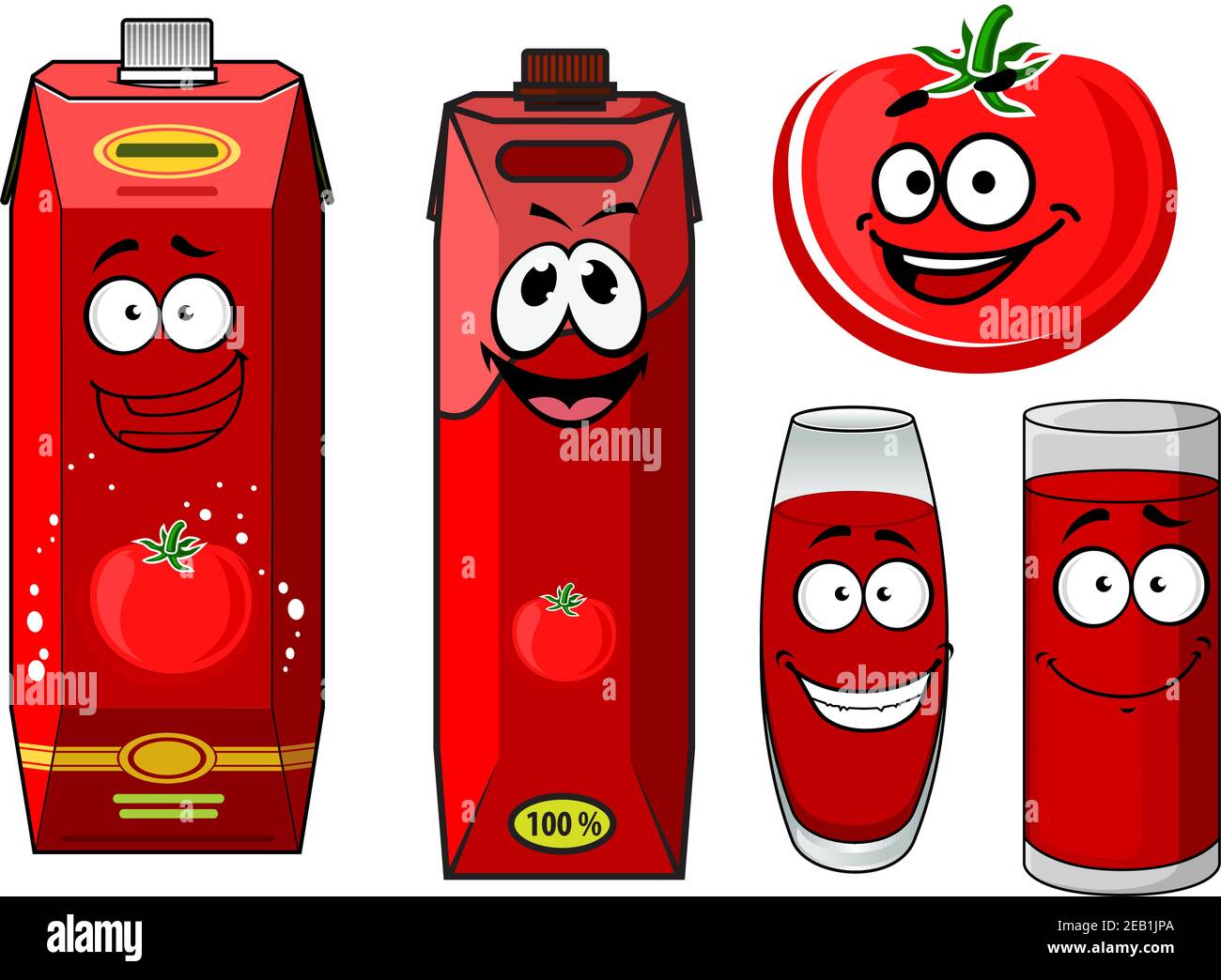 Juice cartoon carton hi-res stock photography and images - Alamy