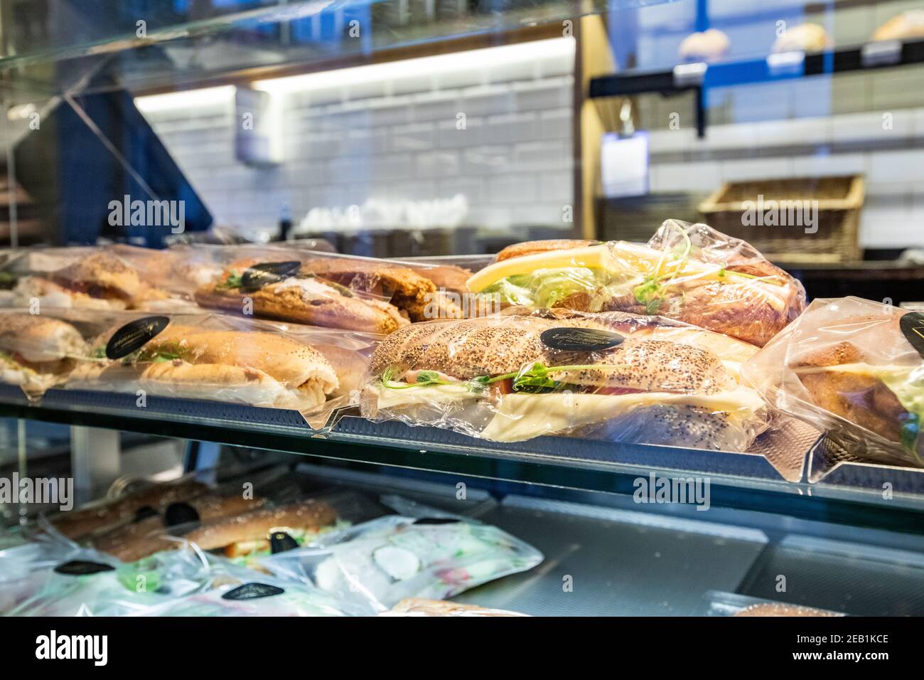 Sandwich sandwiches display hi-res stock photography and images - Alamy