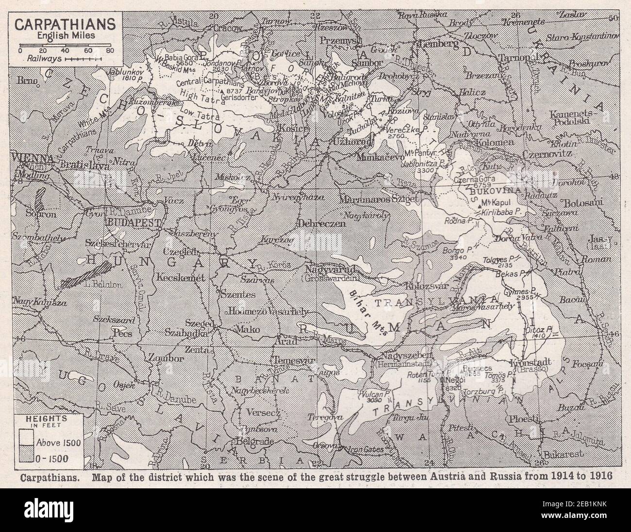Carpathians Map