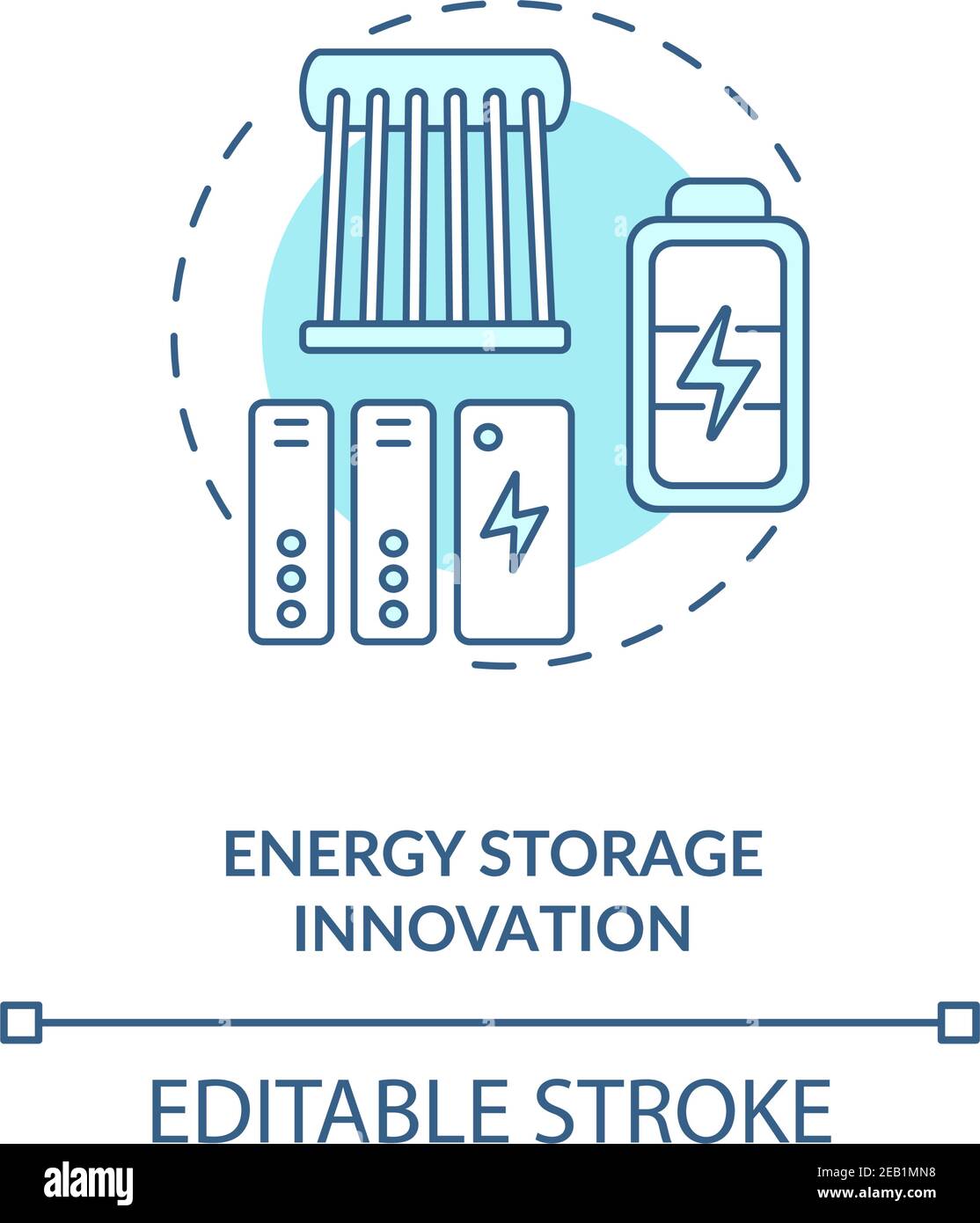 Energy storage innovation concept icon Stock Vector Image & Art - Alamy