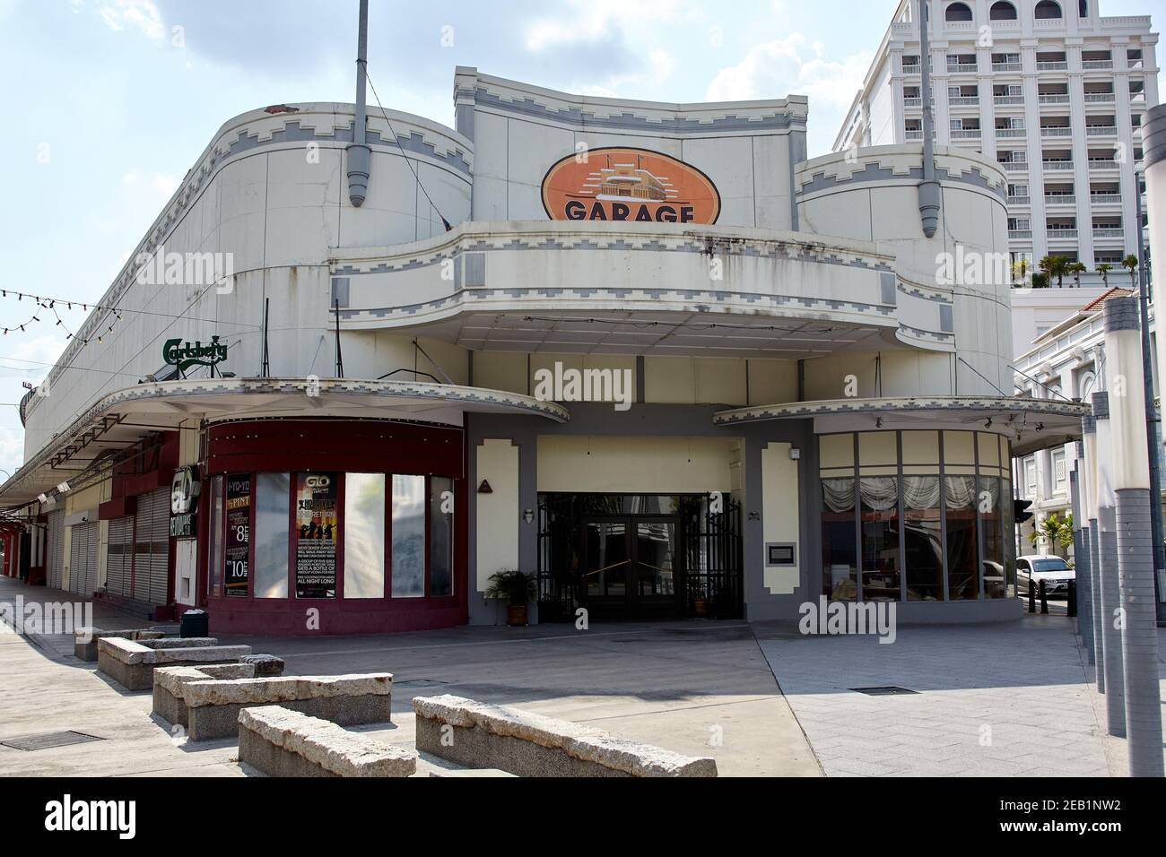 Beautiful old art deco building in George Town, Penang Stock Photo - Alamy