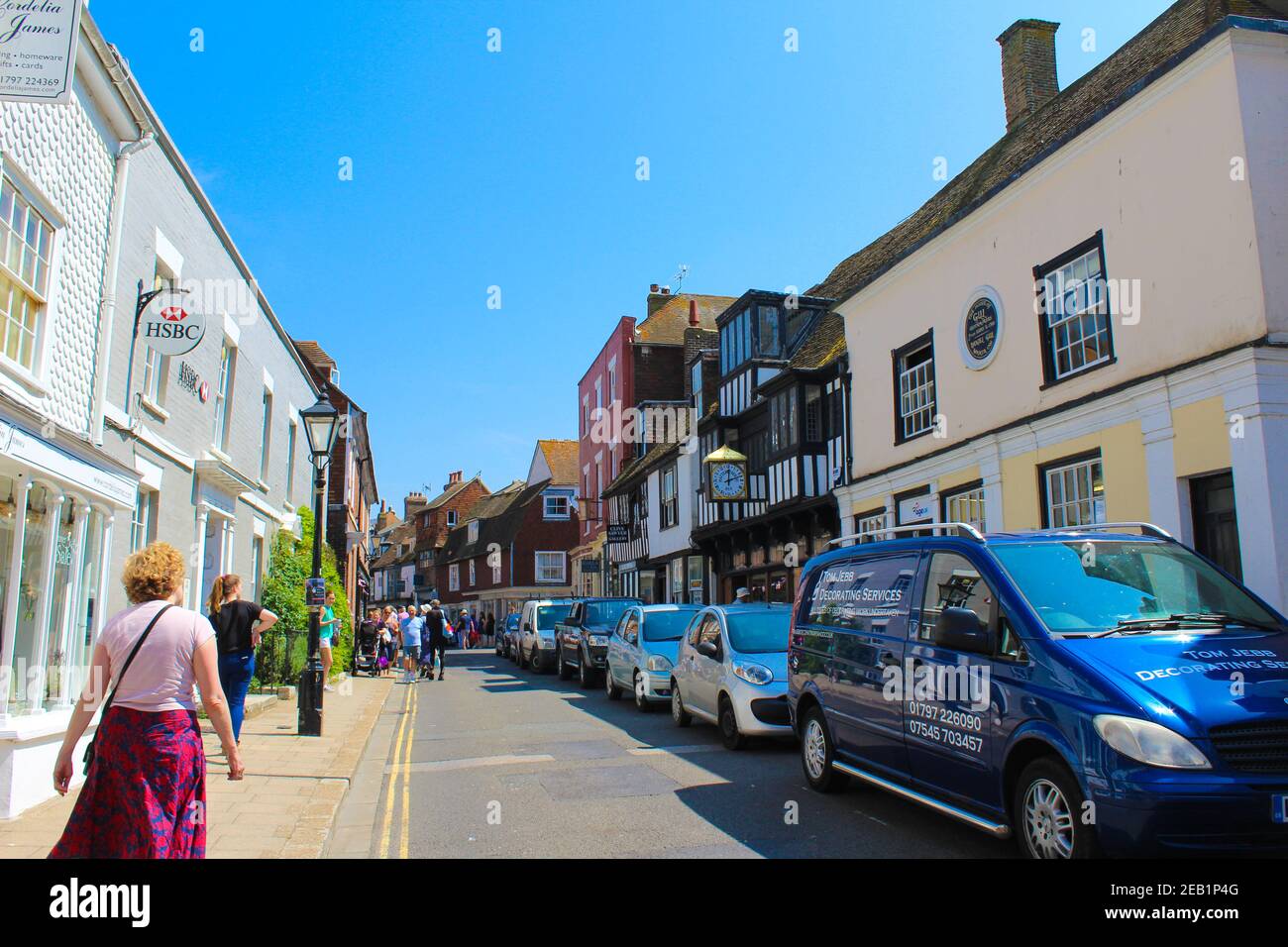 Rye is an English town near the coast in East Sussex. In the centre ...