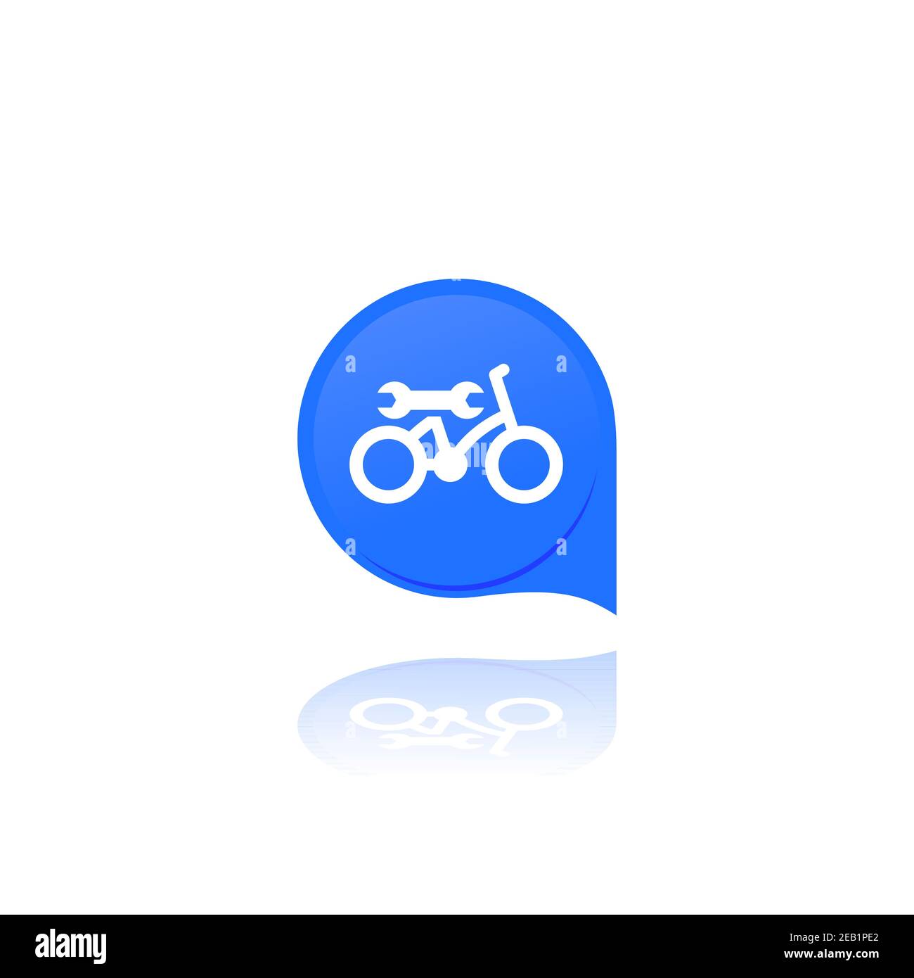 bicycle, bike repair service, vector logo, icon Stock Vector Image ...