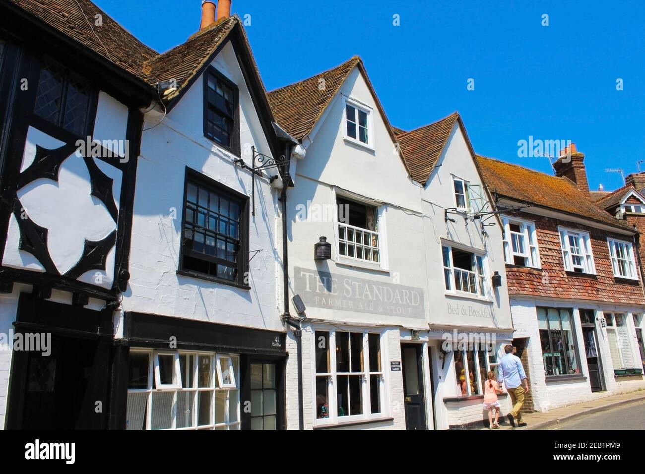 Rye is an English town near the coast in East Sussex. In the centre ...