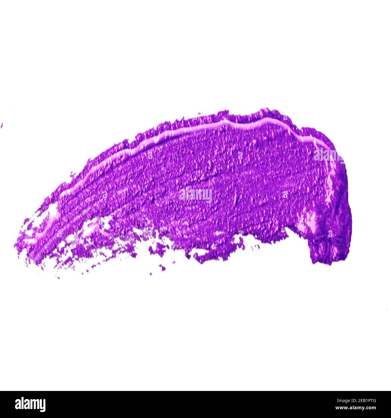 Abstract paint smears. Smear brush isolated on white Stock Photo - Alamy