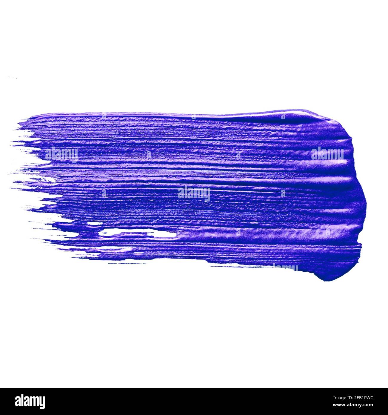 Abstract beautiful blue smear brush isolated on white Stock Photo - Alamy